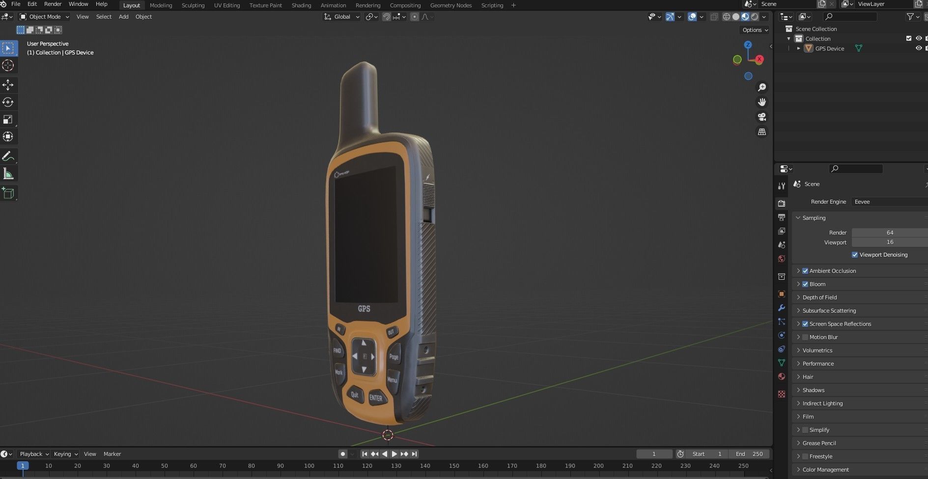 3D model Military GPS Device VR / AR / low-poly | CGTrader