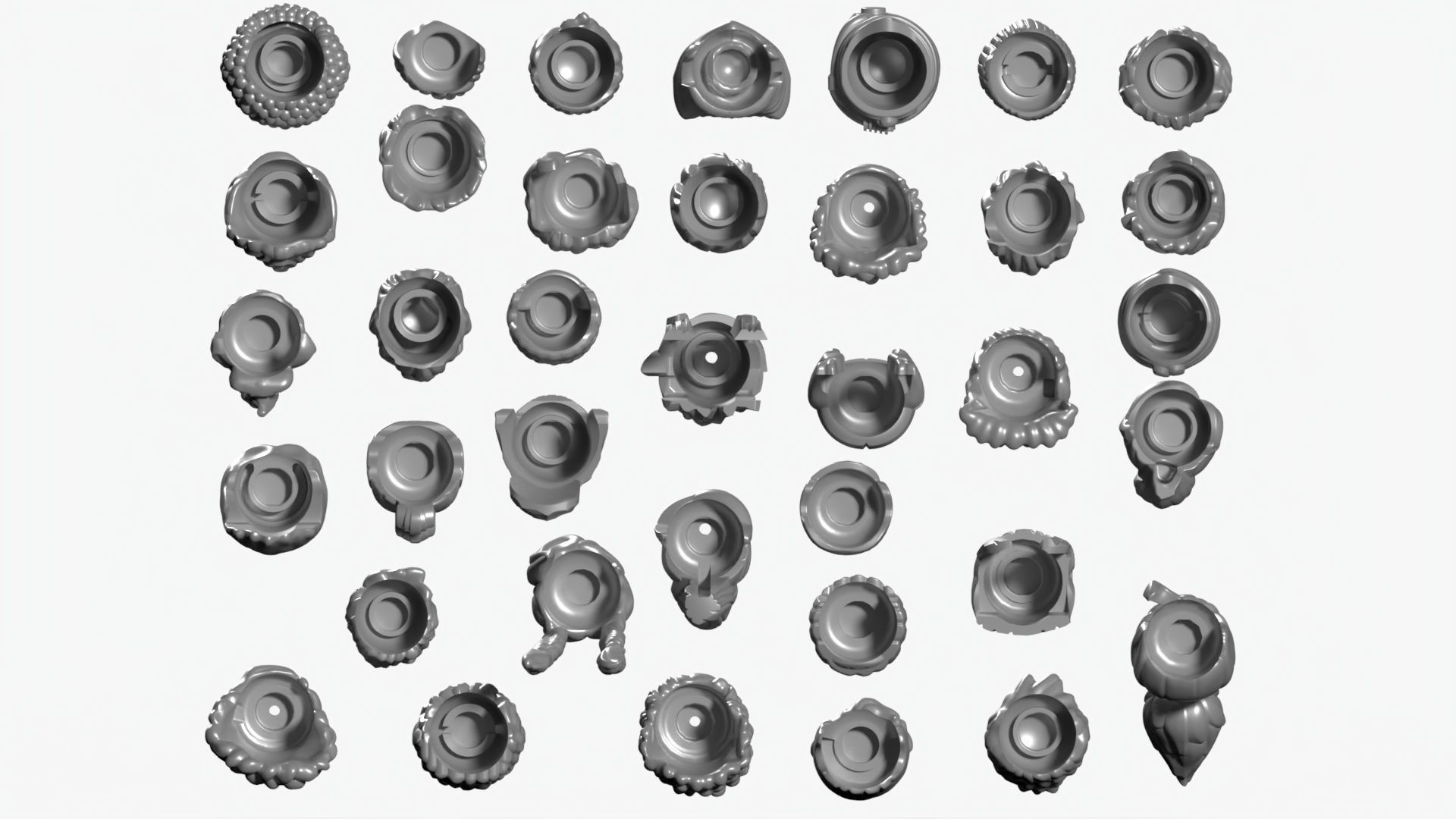 3D model Lego 3D Scan Hair Collections VR / AR / low-poly | CGTrader