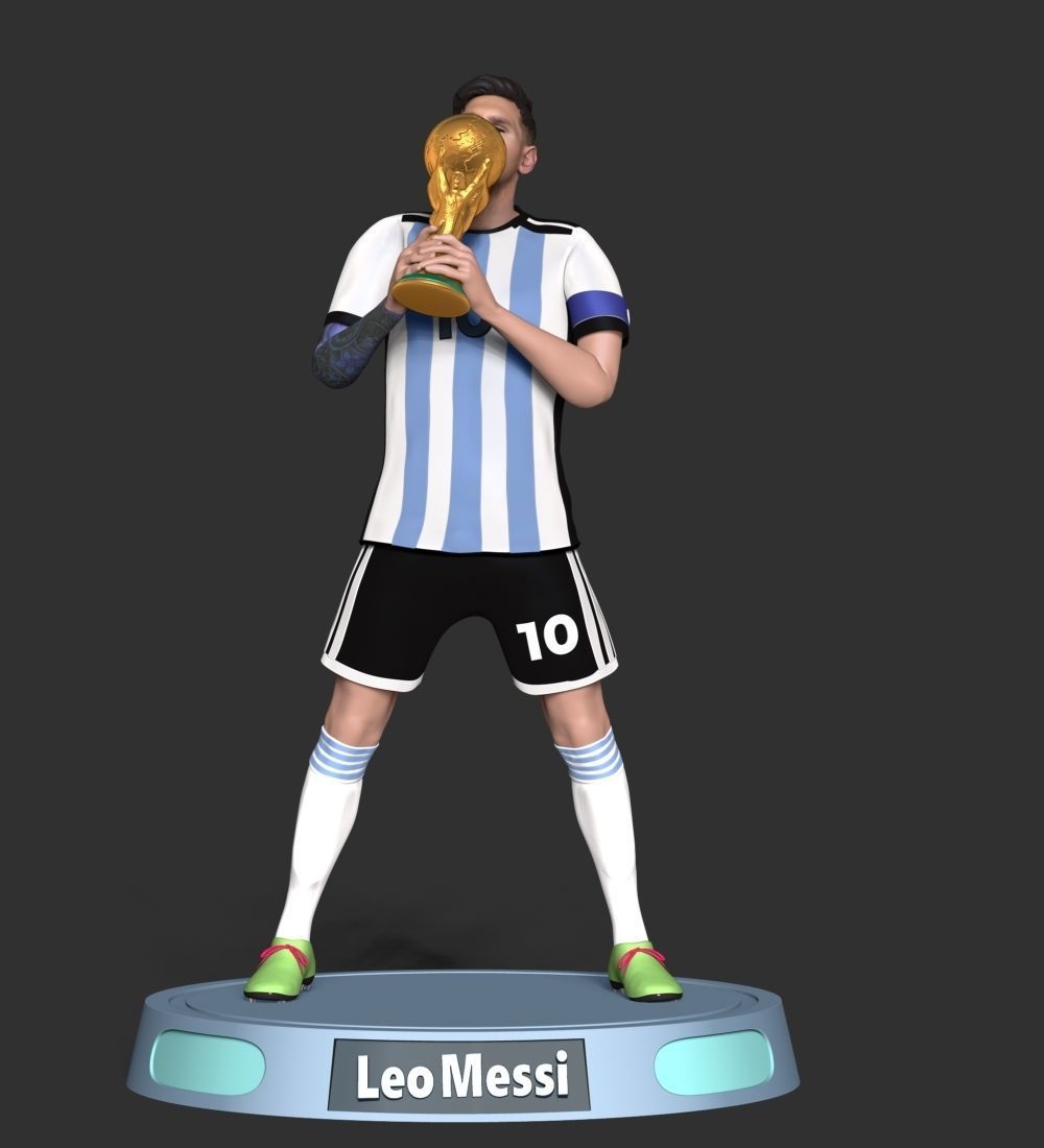 Lionel Messi 3D model 3D printable | CGTrader