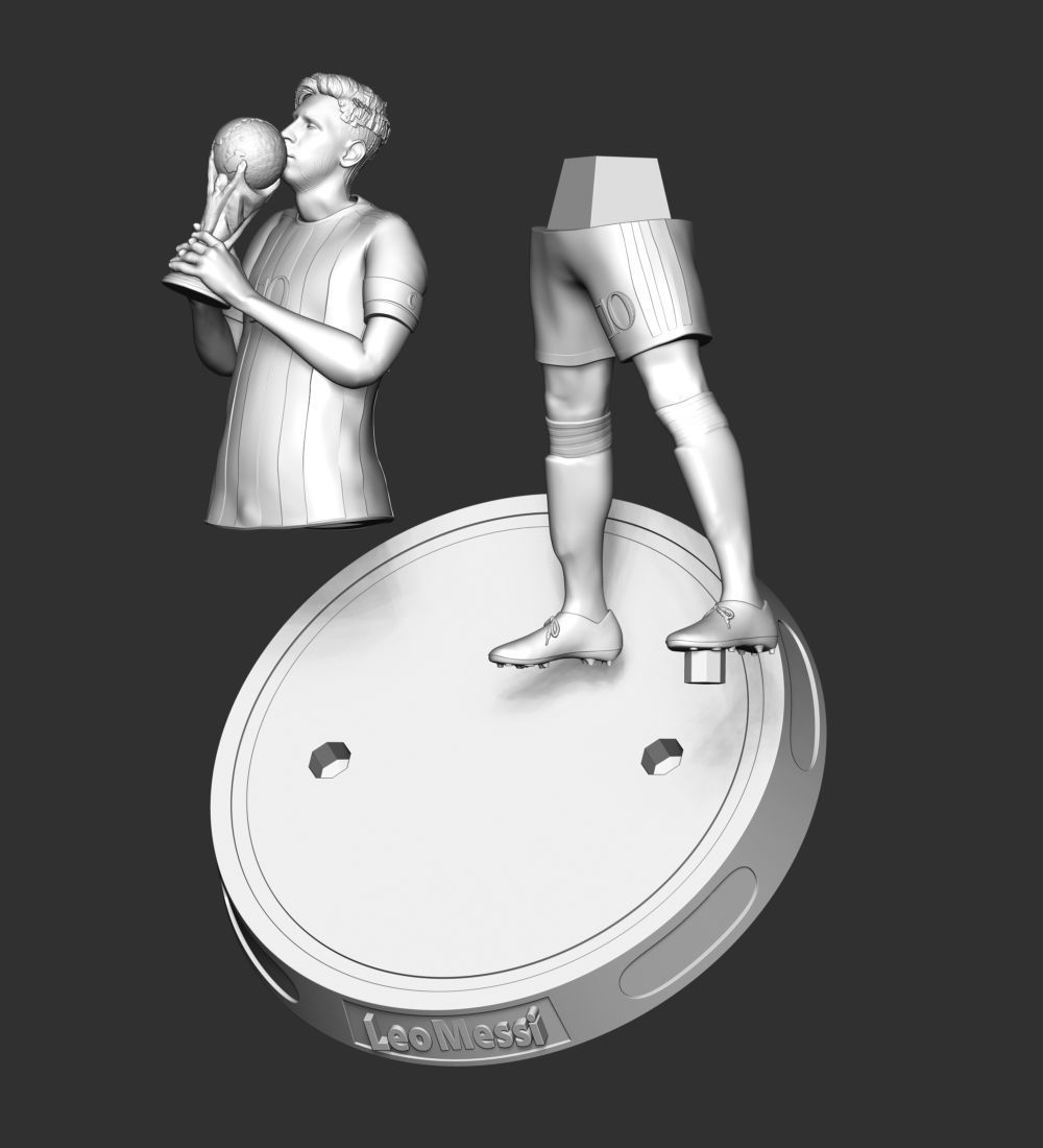 Lionel Messi 3D model 3D printable | CGTrader