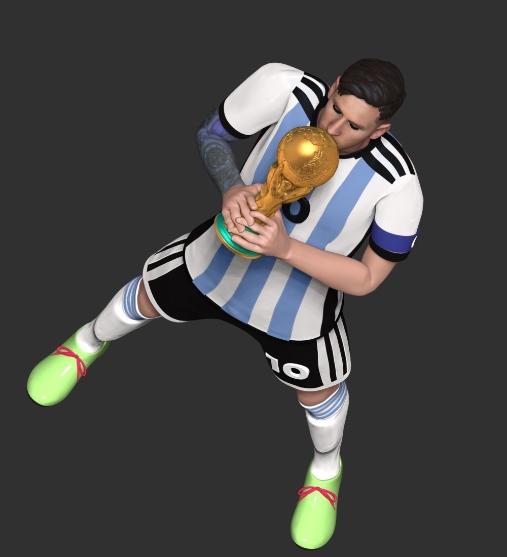 Lionel Messi 3D model 3D printable | CGTrader