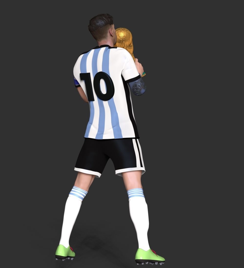 Lionel Messi 3D model 3D printable | CGTrader