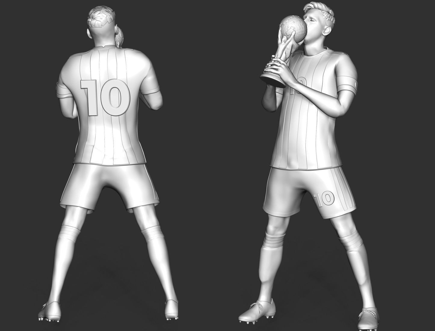 Lionel Messi 3D model 3D printable | CGTrader