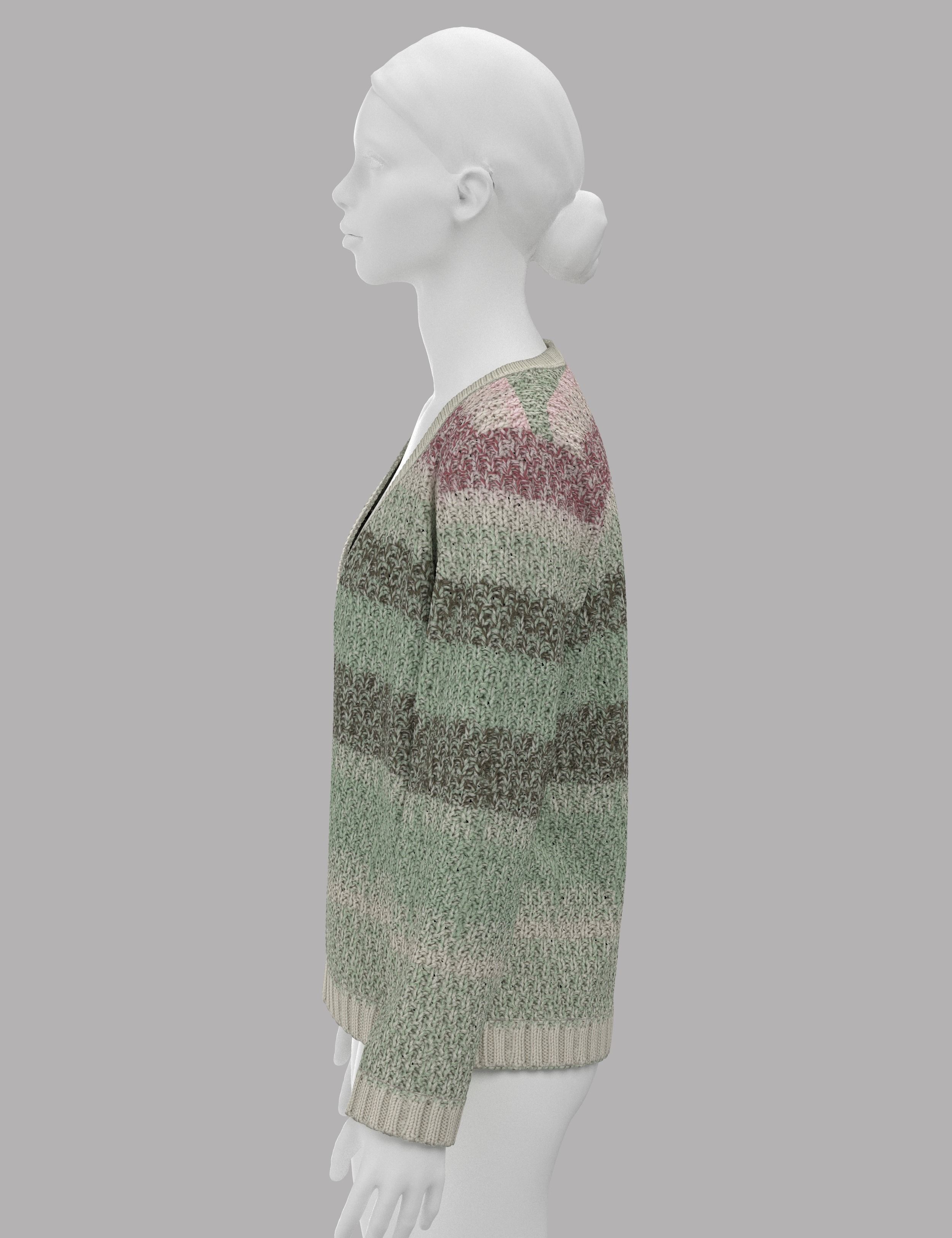 Colorful Cardigan 3D model | CGTrader
