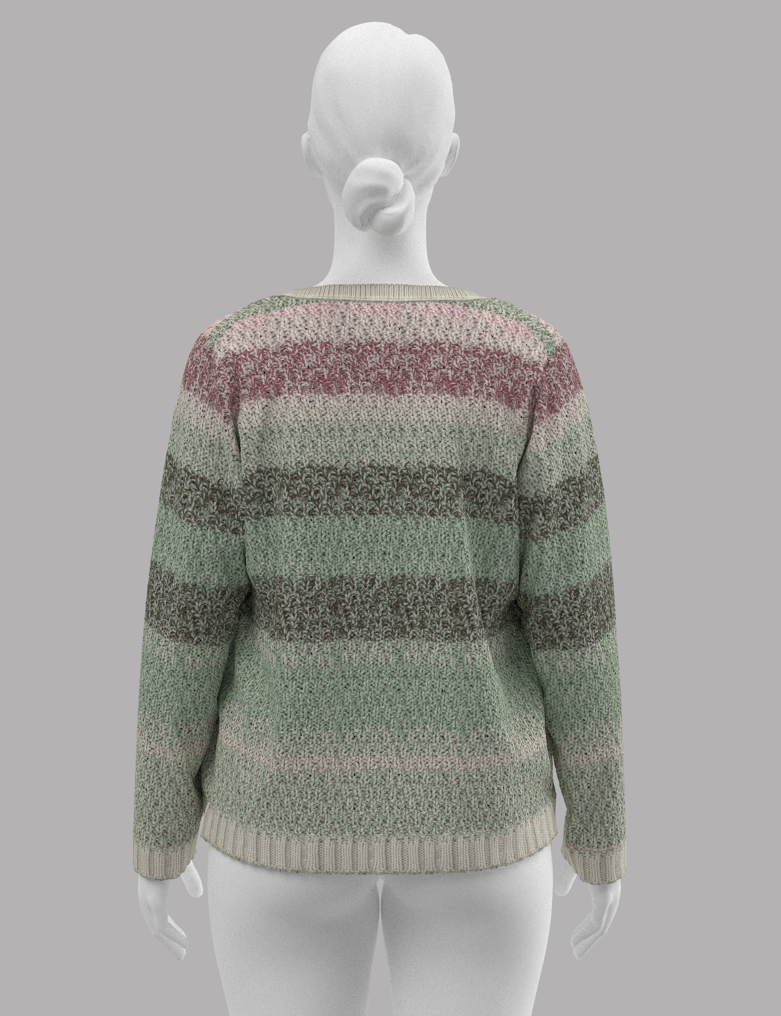 Colorful Cardigan 3D model | CGTrader