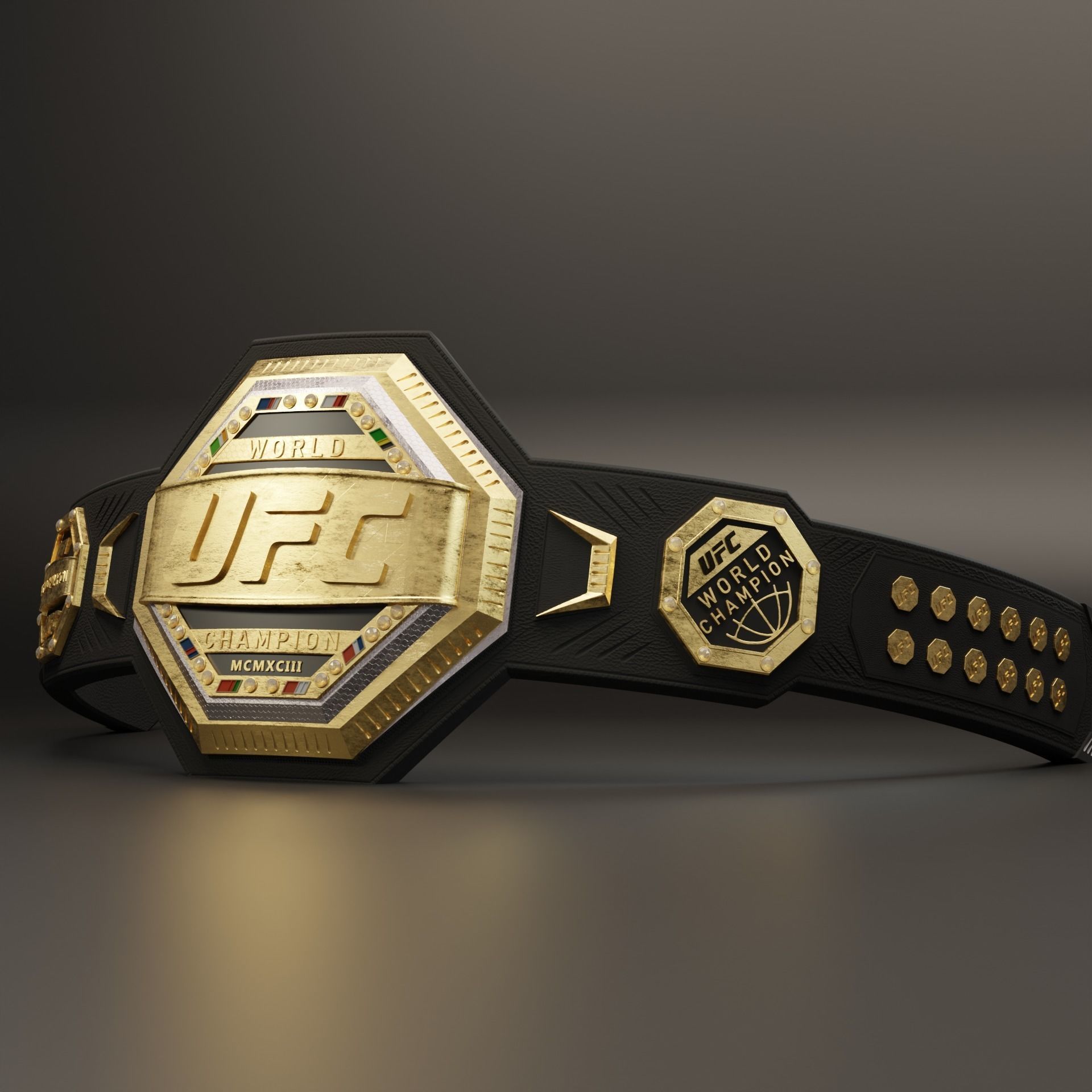 UFC LEGACY CHAMPIONSHIP BELT 3D model 3D printable | CGTrader