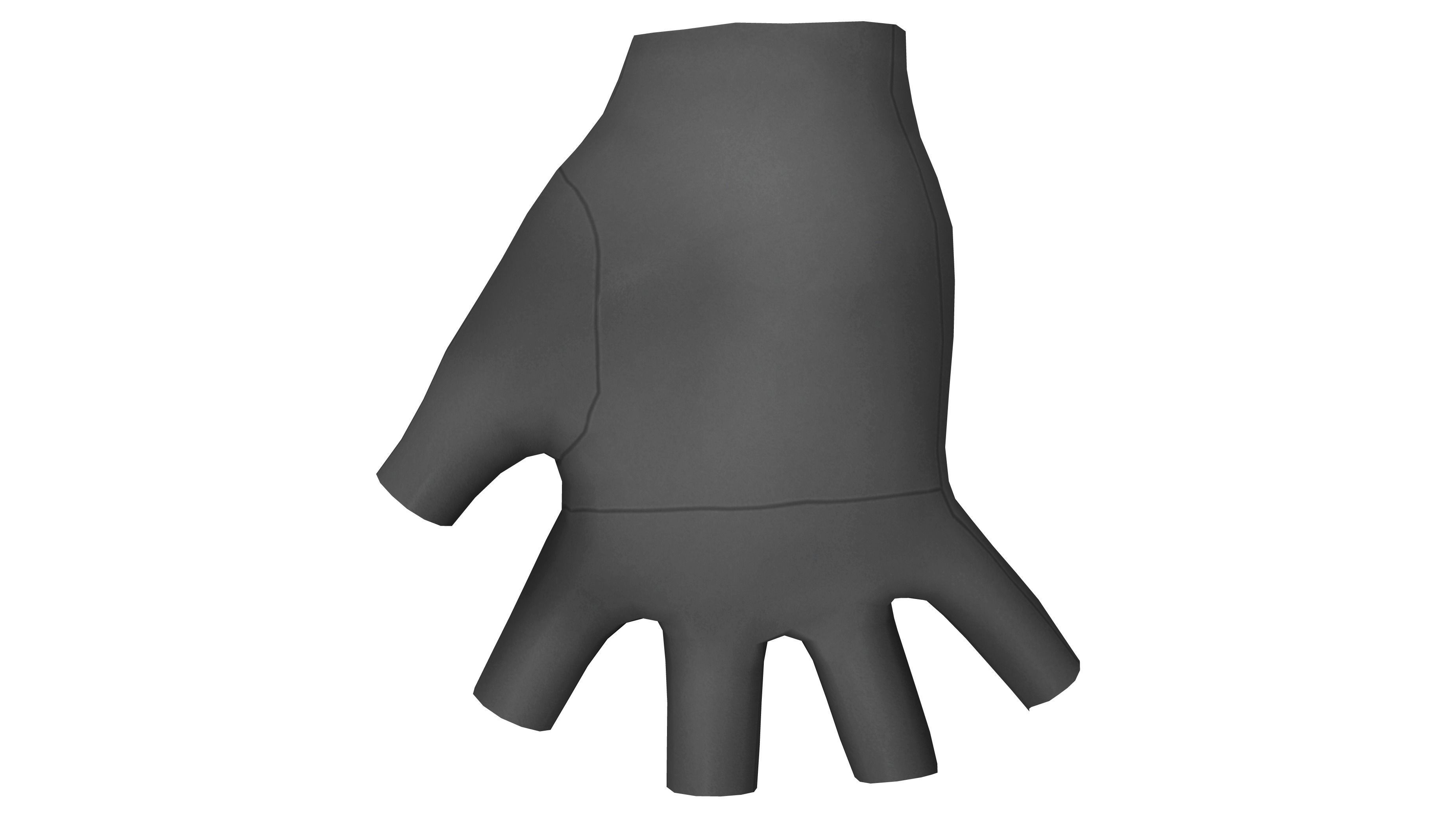 3D model Fingerless Hunter Gloves VR / AR / low-poly | CGTrader