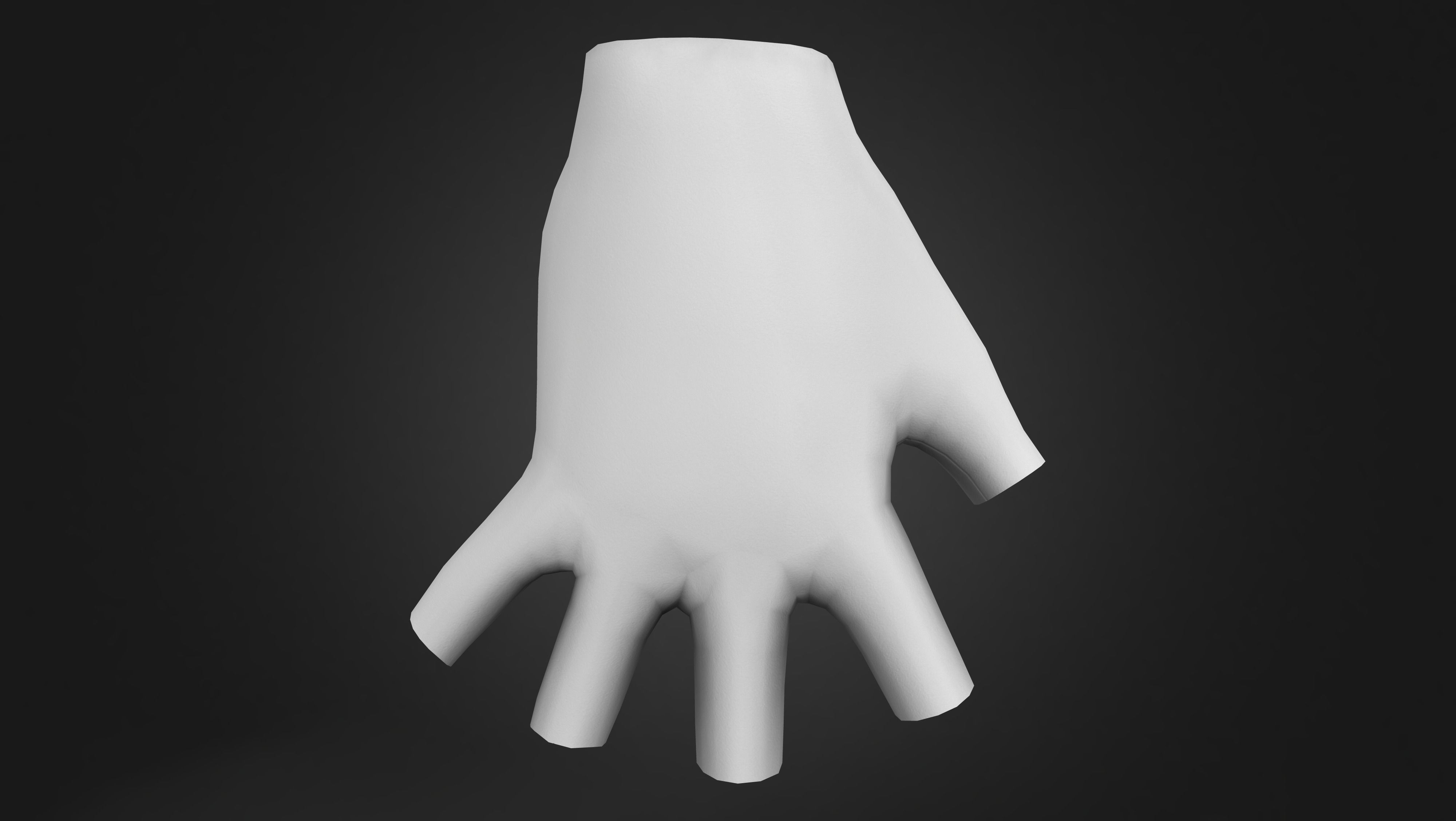 3D model Fingerless Hunter Gloves VR / AR / low-poly | CGTrader