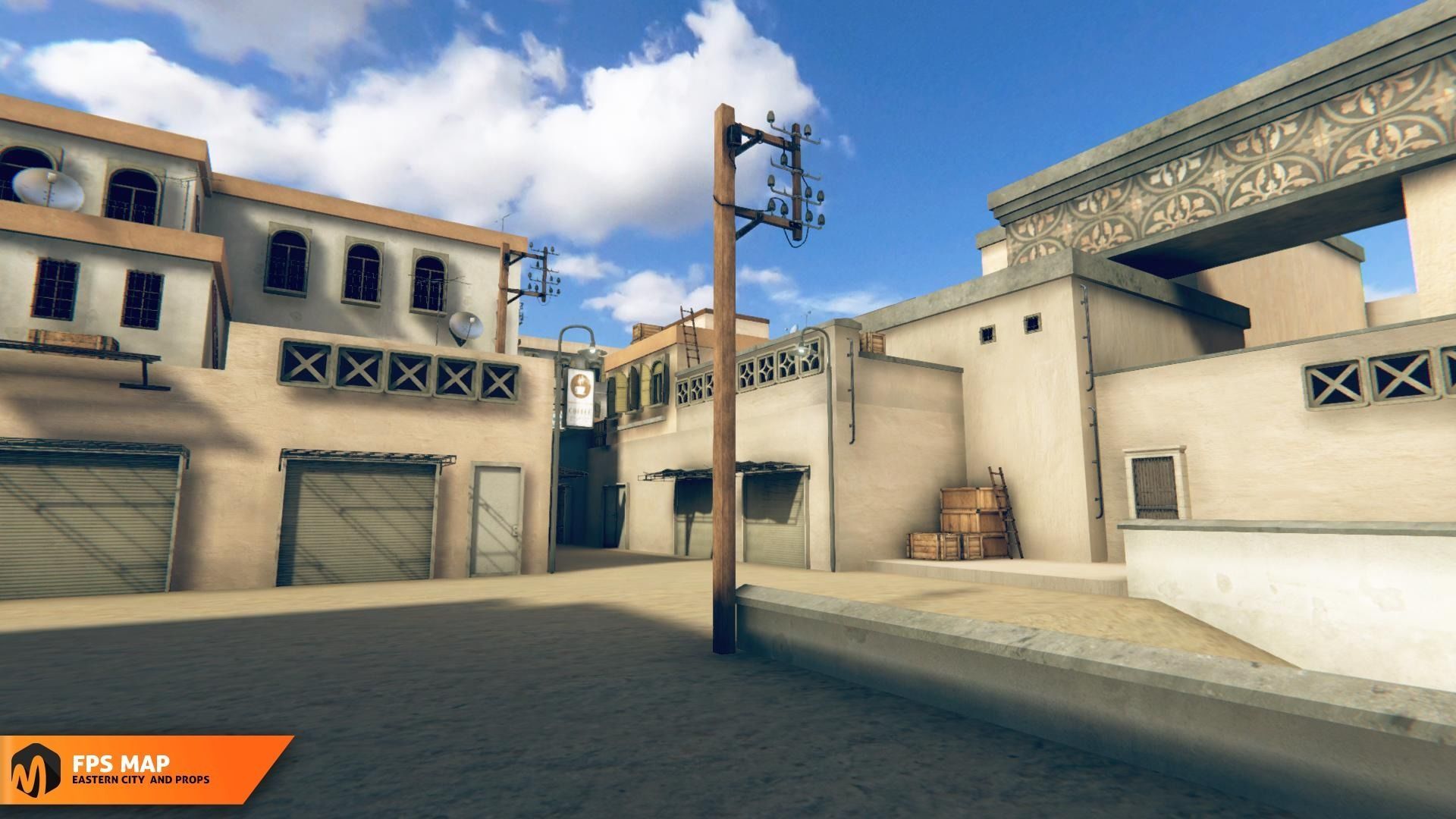 FPS map - eastern city and props 3D model | CGTrader