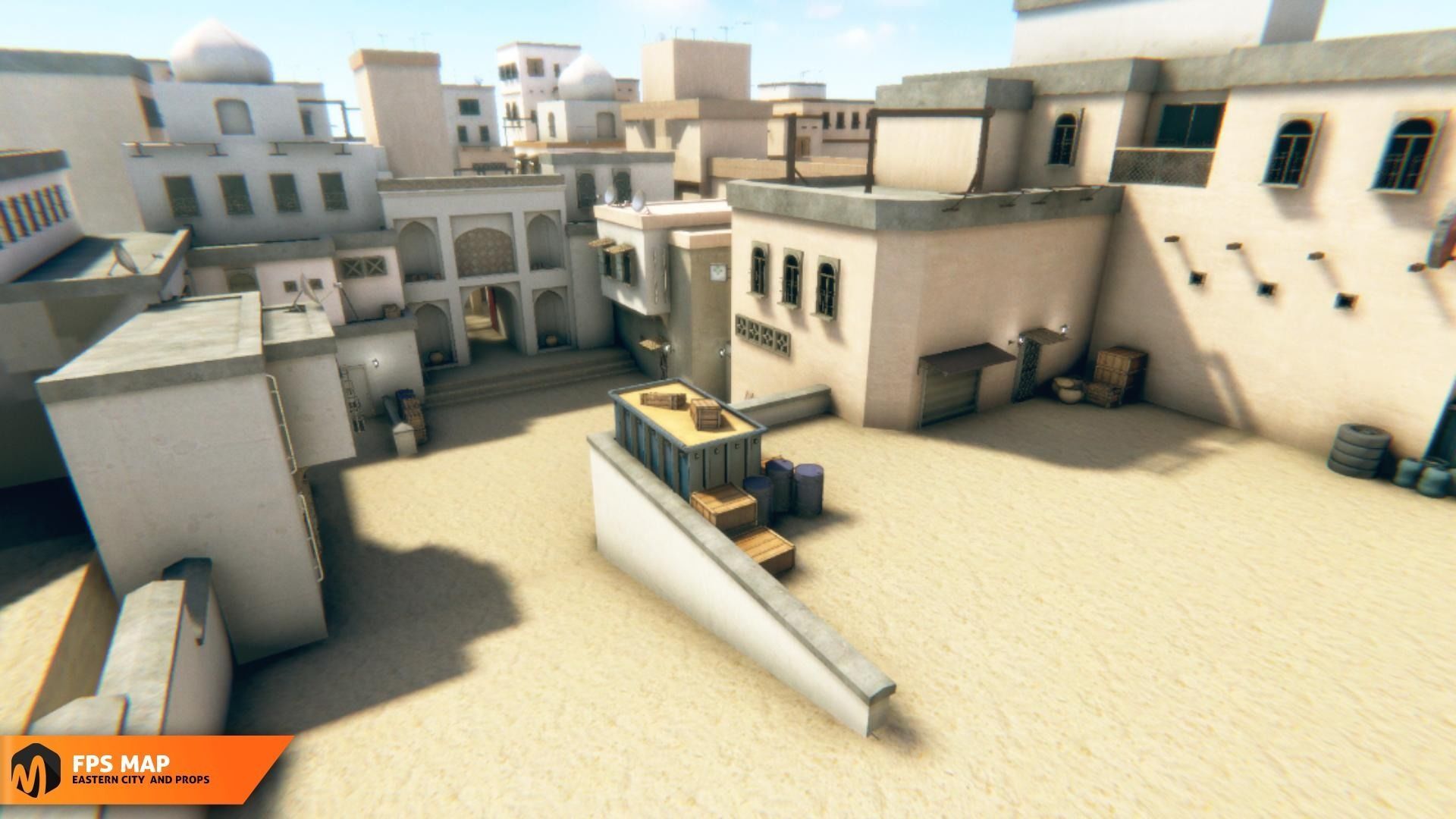 FPS map - eastern city and props 3D model | CGTrader