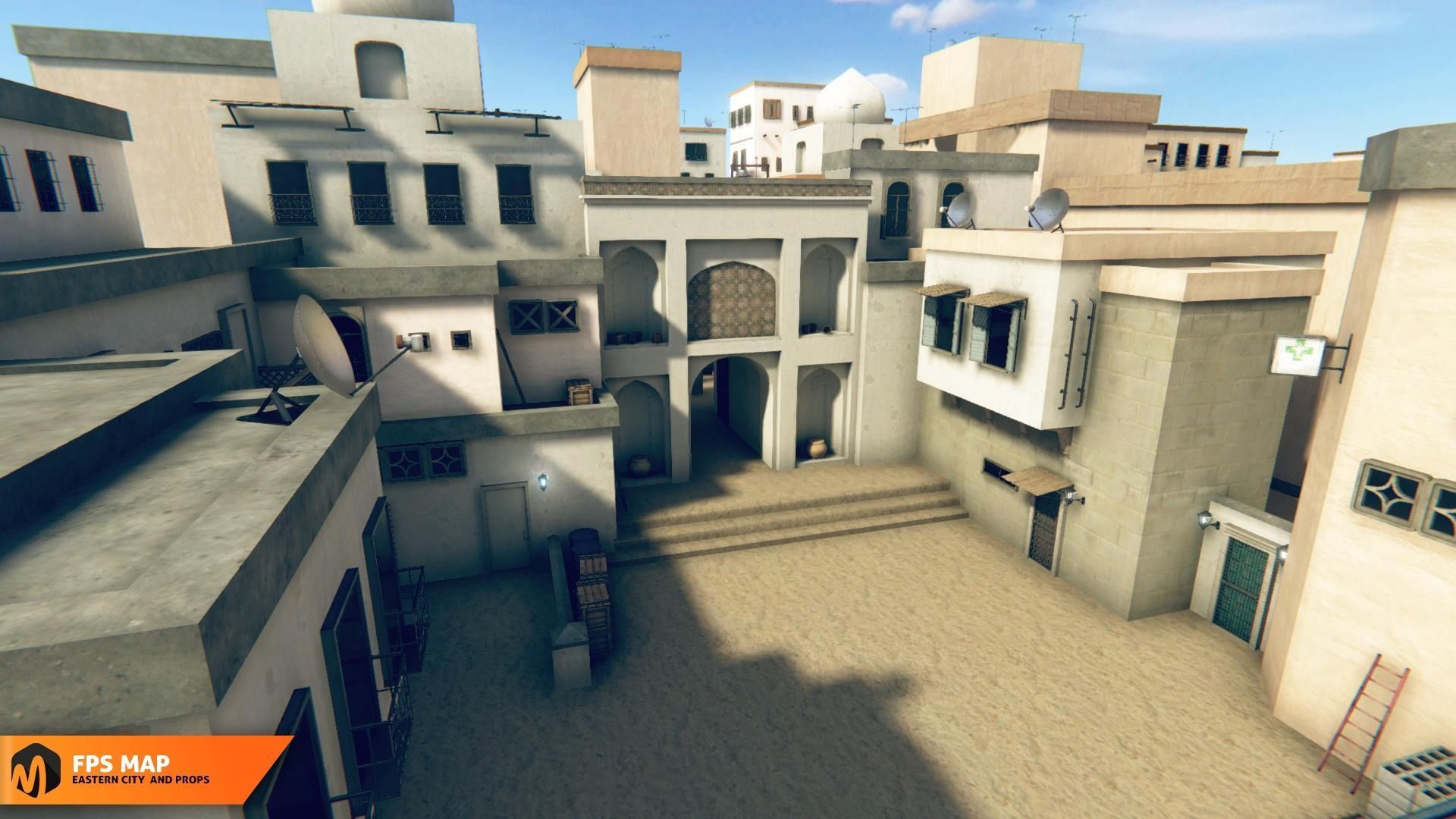 FPS map - eastern city and props 3D model | CGTrader