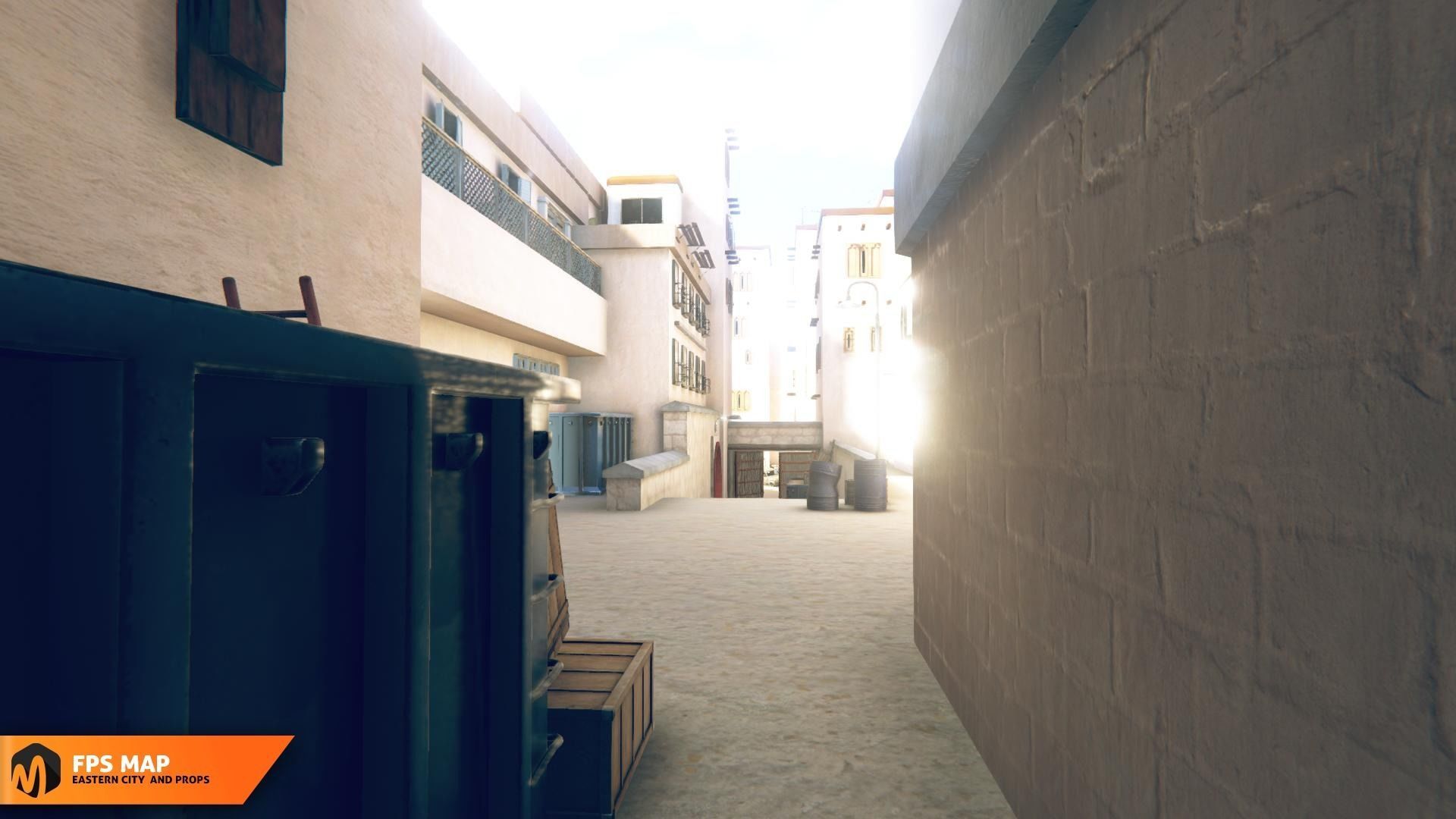 FPS map - eastern city and props 3D model | CGTrader