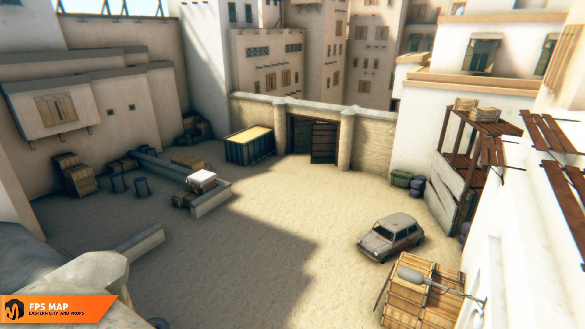 FPS map - eastern city and props 3D model | CGTrader