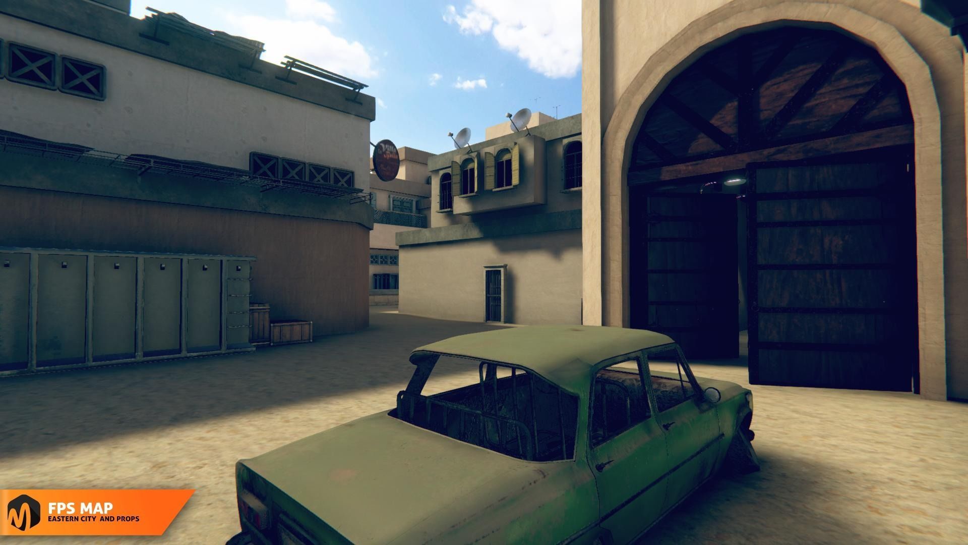 FPS map - eastern city and props 3D model | CGTrader