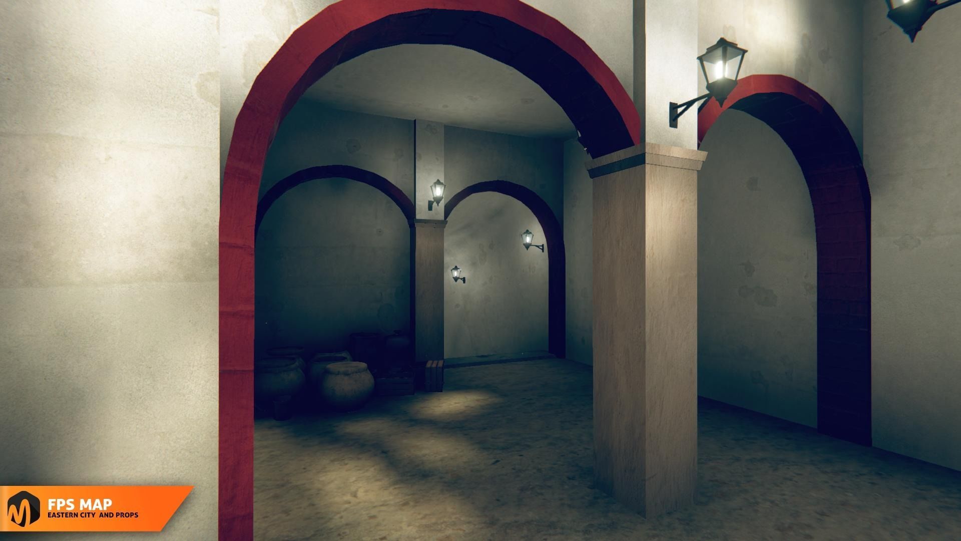 FPS map - eastern city and props 3D model | CGTrader