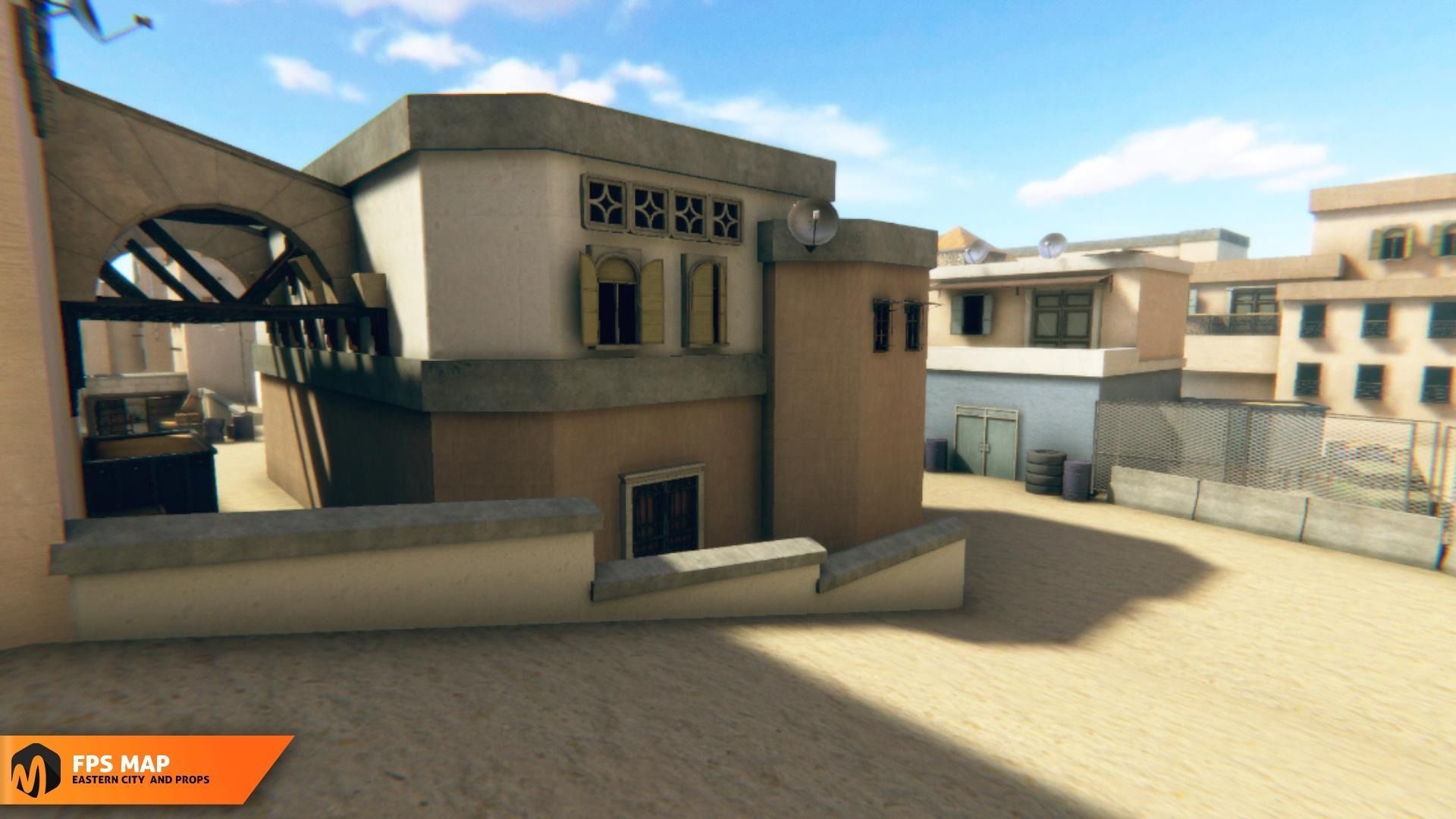 FPS map - eastern city and props 3D model | CGTrader