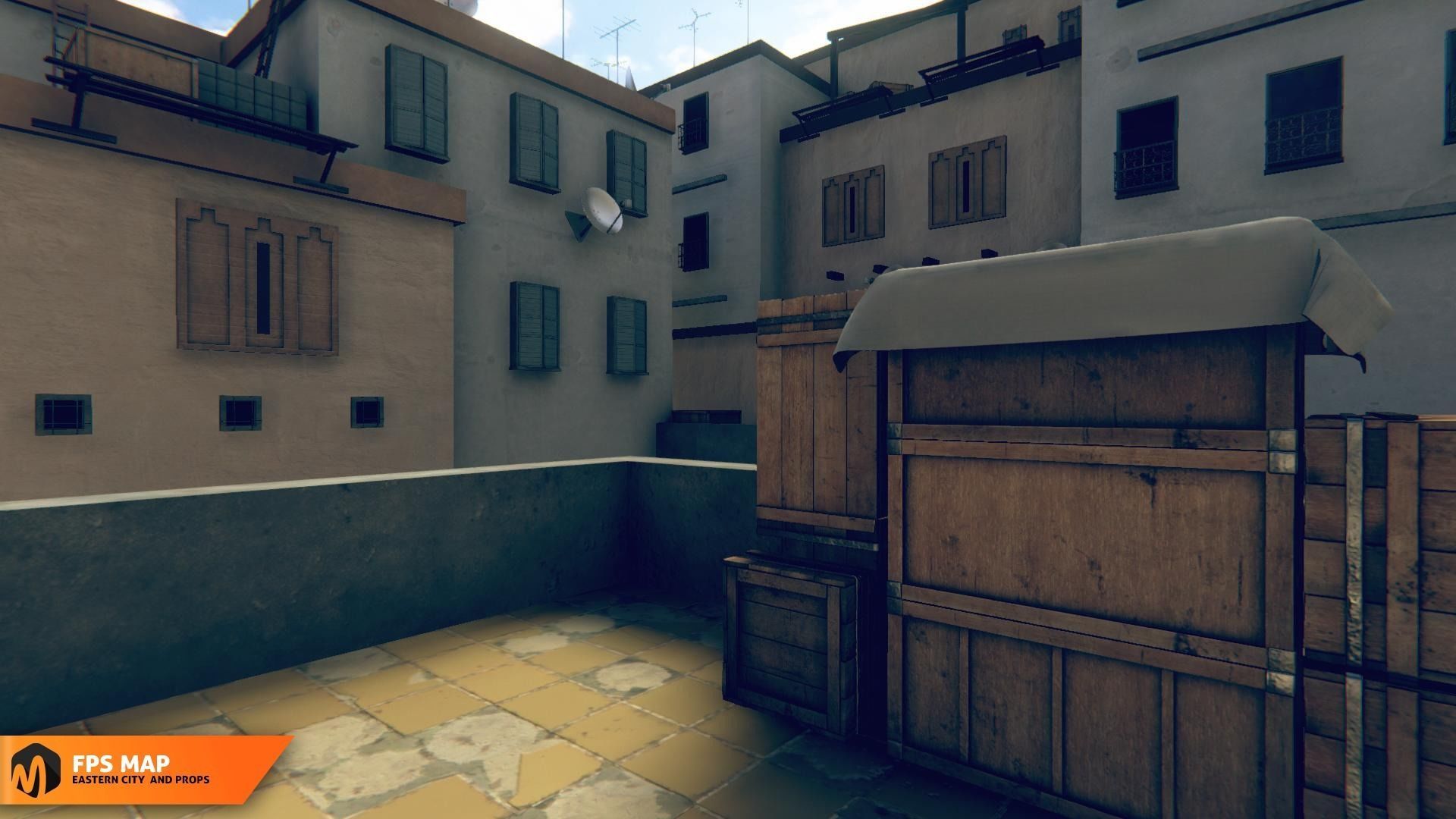 FPS map - eastern city and props 3D model | CGTrader