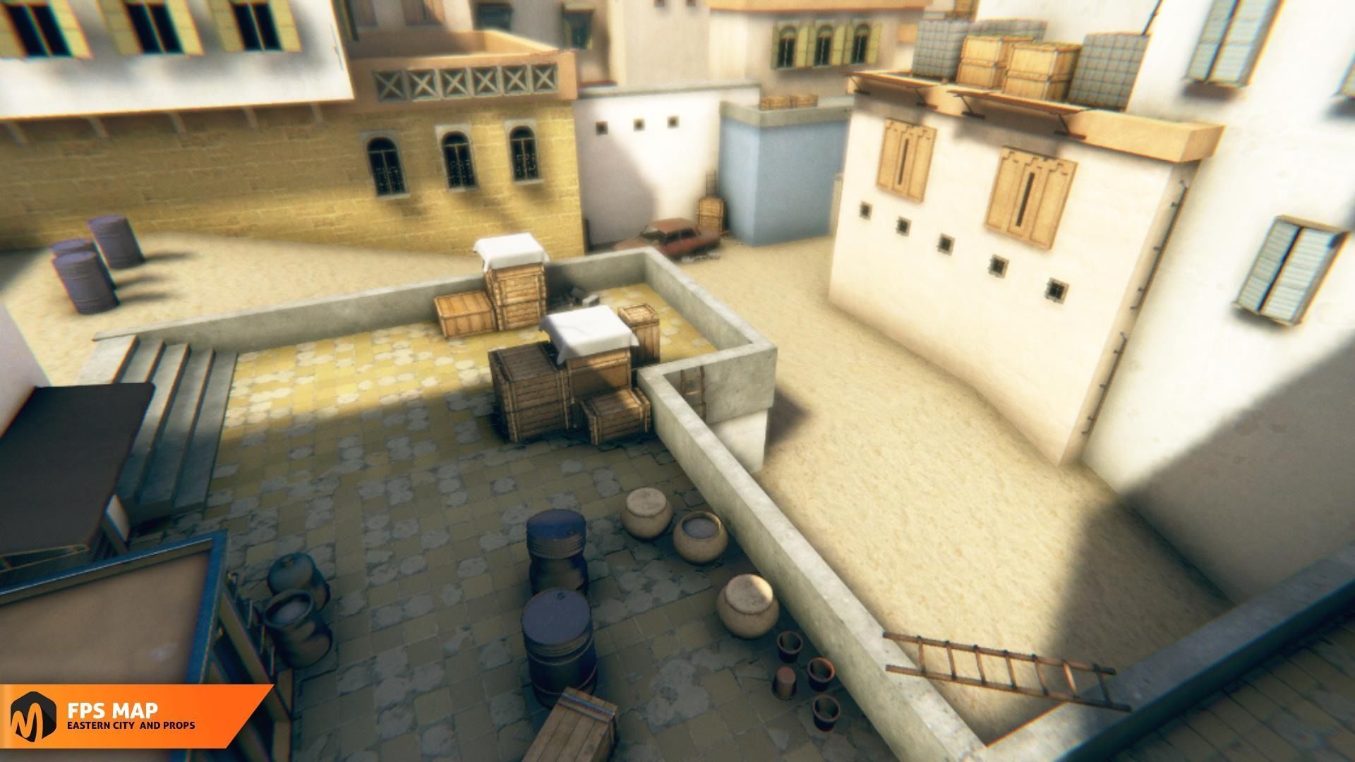 FPS map - eastern city and props 3D model | CGTrader
