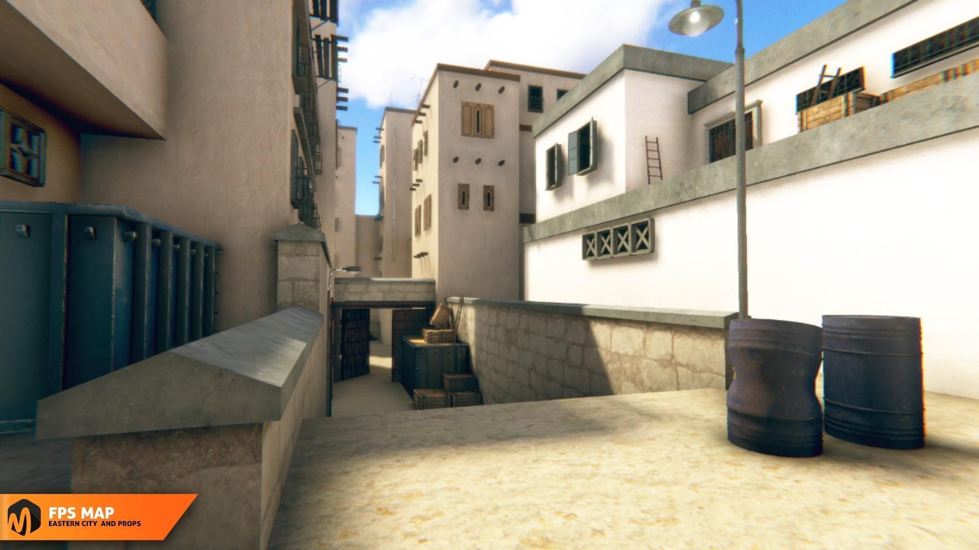 FPS map - eastern city and props 3D model | CGTrader