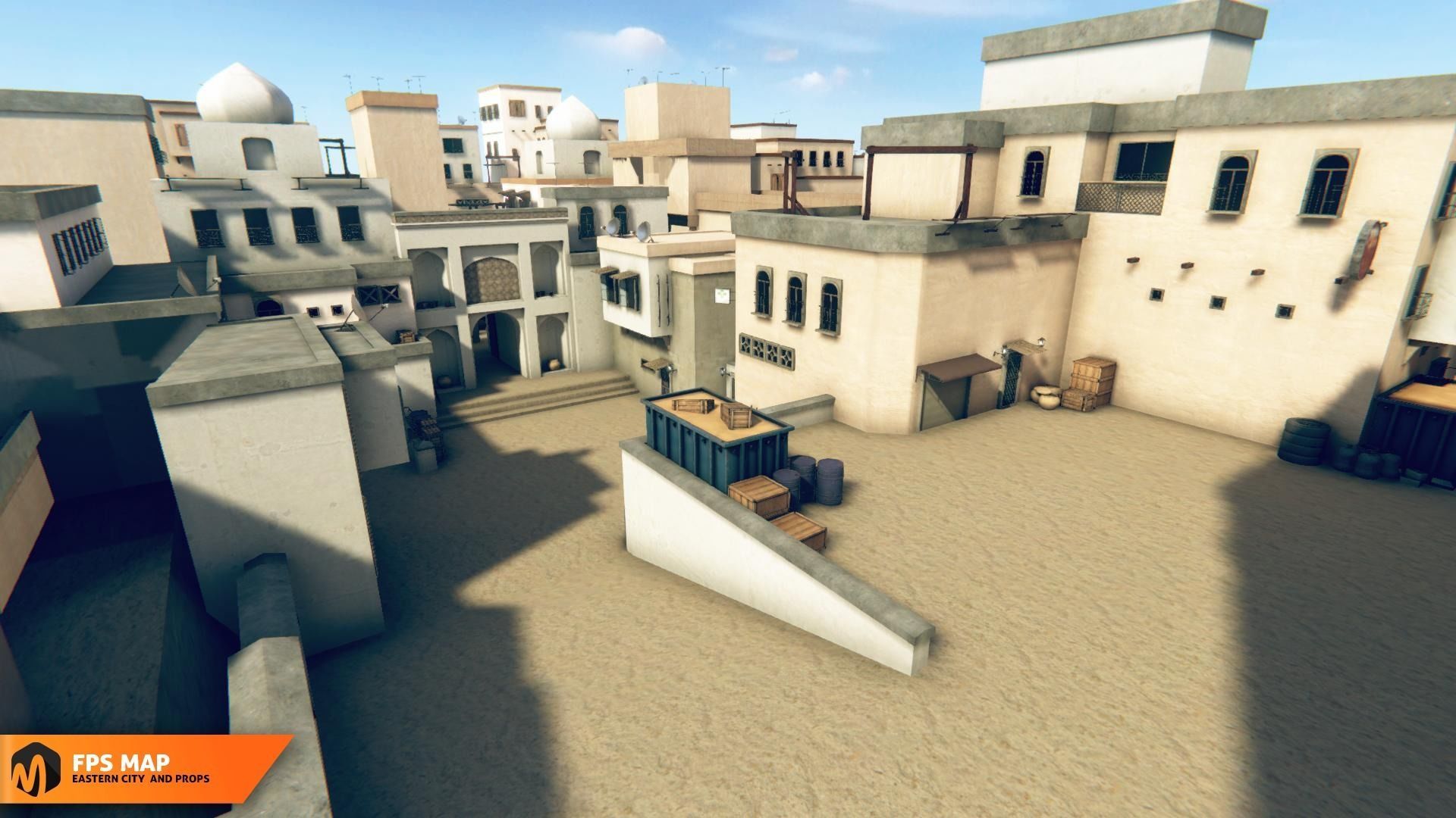 FPS map - eastern city and props 3D model | CGTrader