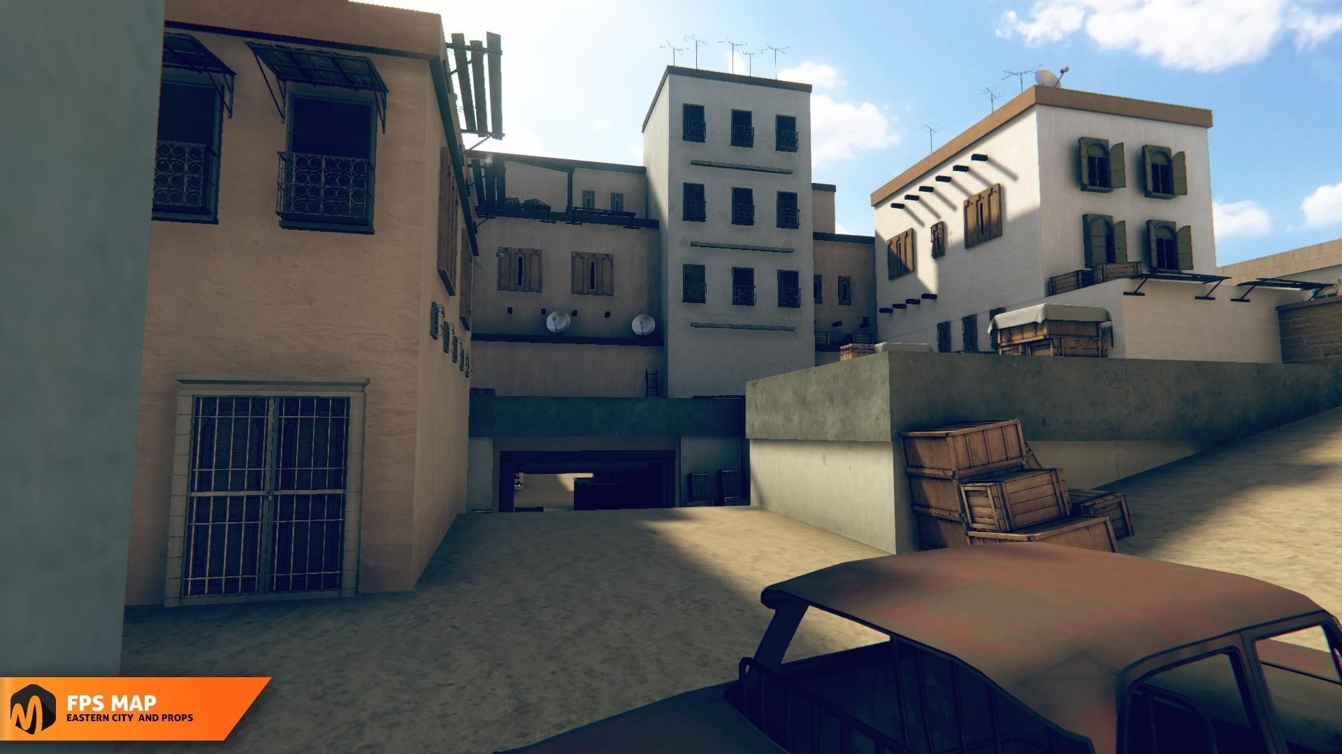 FPS map - eastern city and props 3D model | CGTrader