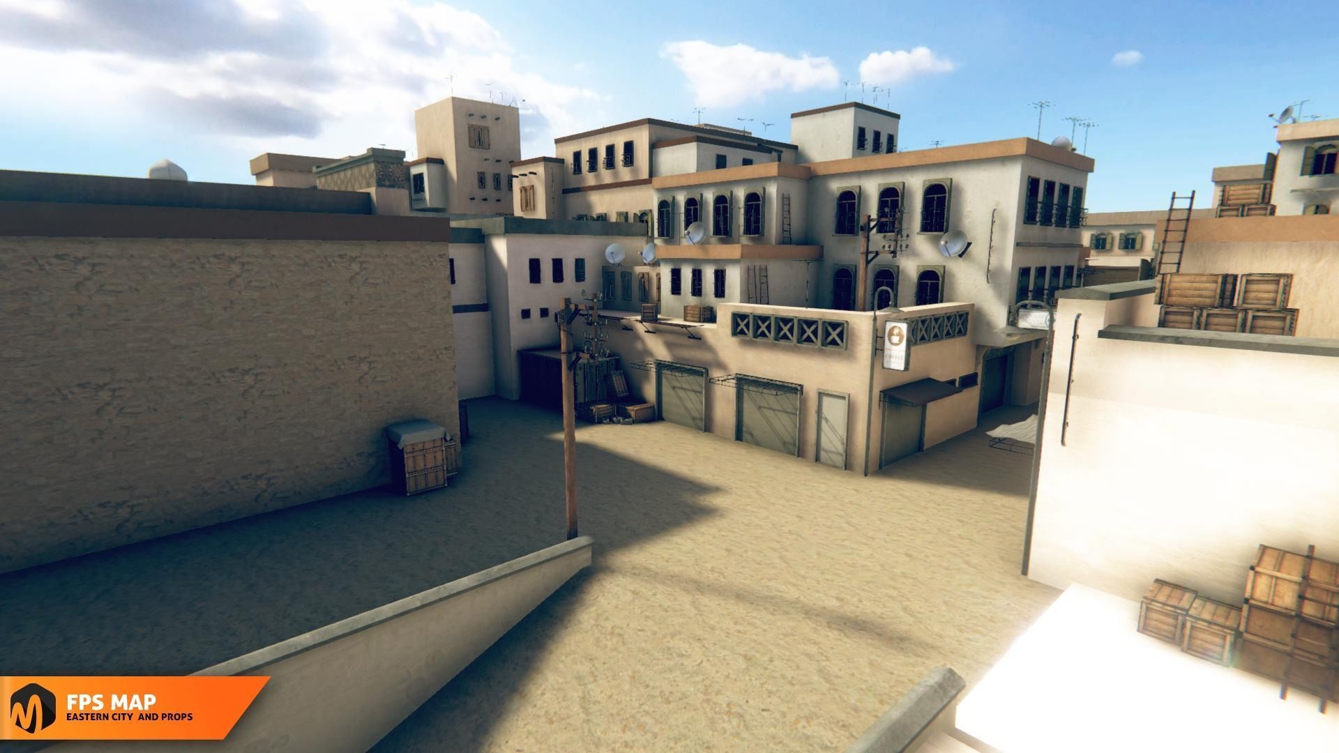 FPS map - eastern city and props 3D model | CGTrader