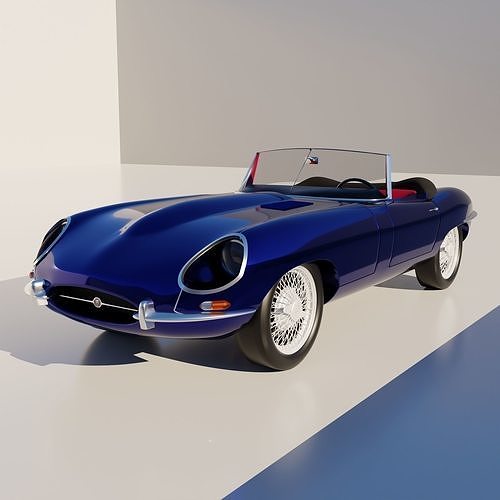 Jaguar E-Type 3D model | CGTrader