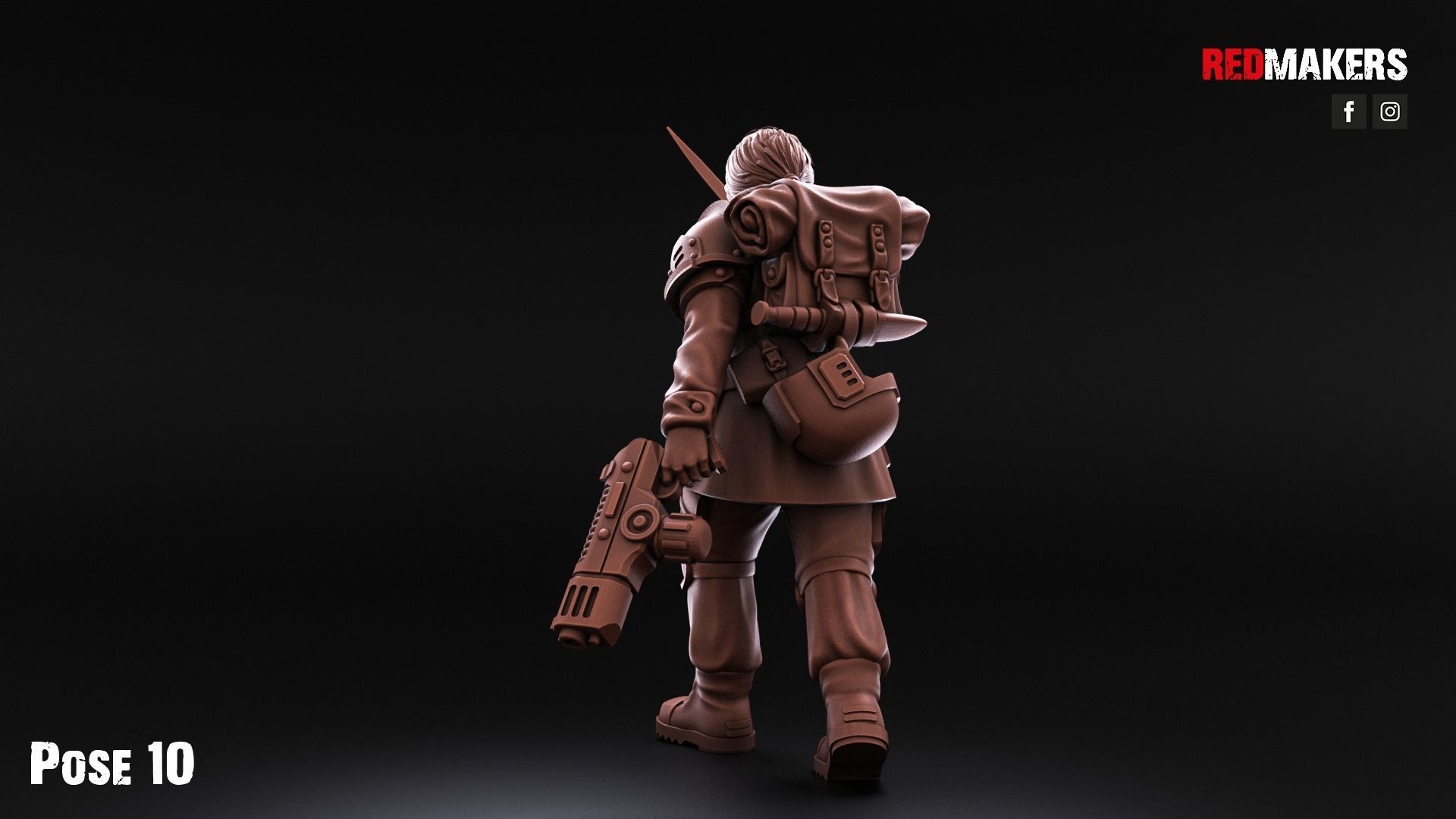 Shock Troops - Female Squad of the Imperial Force 3D model 3D printable | CGTrader