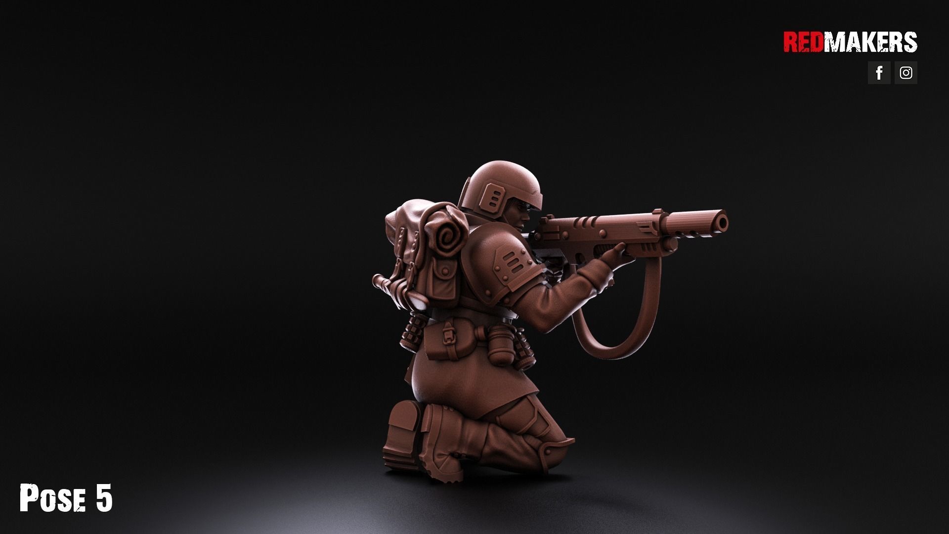 Shock Troops - Female Squad of the Imperial Force 3D model 3D printable | CGTrader