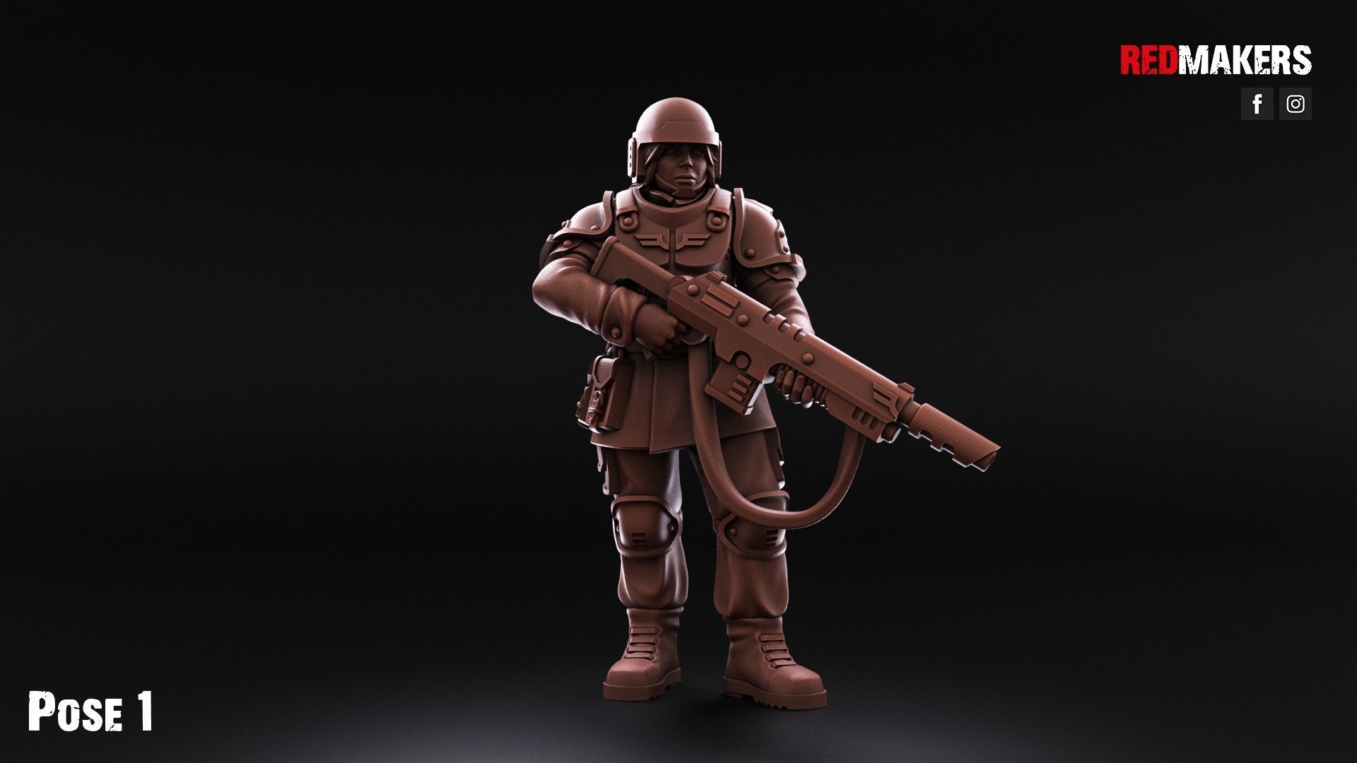 Shock Troops - Female Squad of the Imperial Force 3D model 3D printable | CGTrader