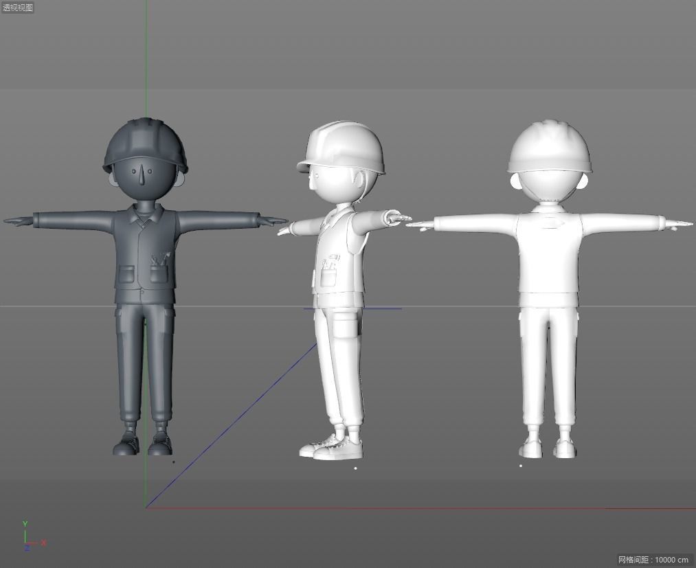 cartoon fireman ip 3D model | CGTrader