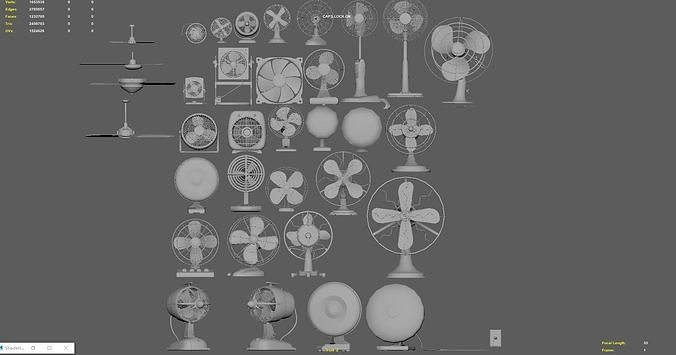 electric fan 3D model | CGTrader