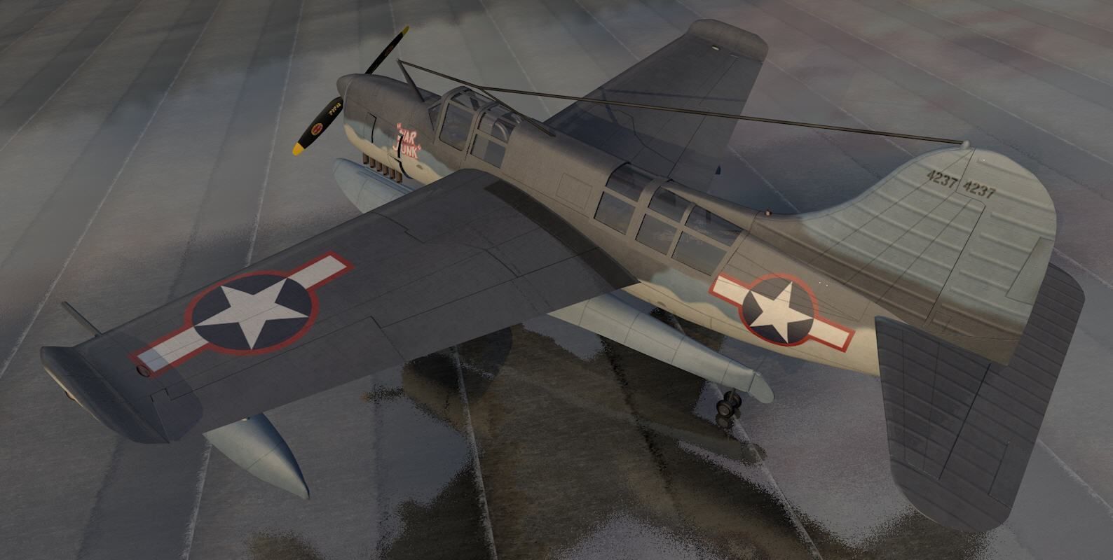 3D model Curtiss SO3C-1 Seamew VR / AR / low-poly | CGTrader