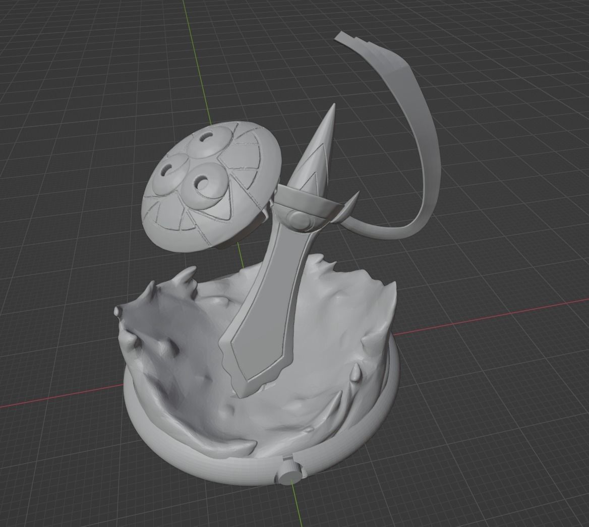 Aegislash sword form pokemon 3D print model 3D model 3D printable ...