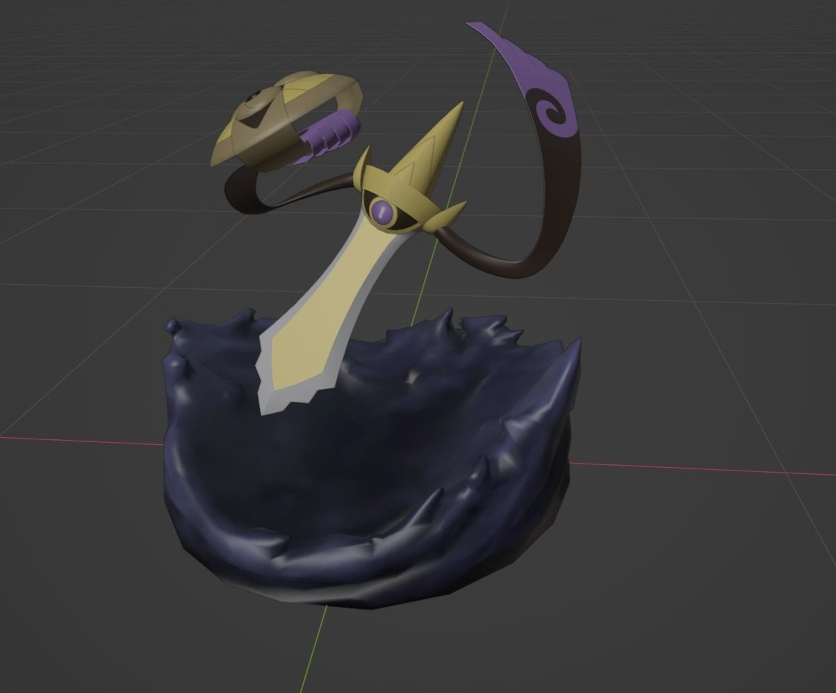 Aegislash sword form pokemon 3D print model 3D model 3D printable ...