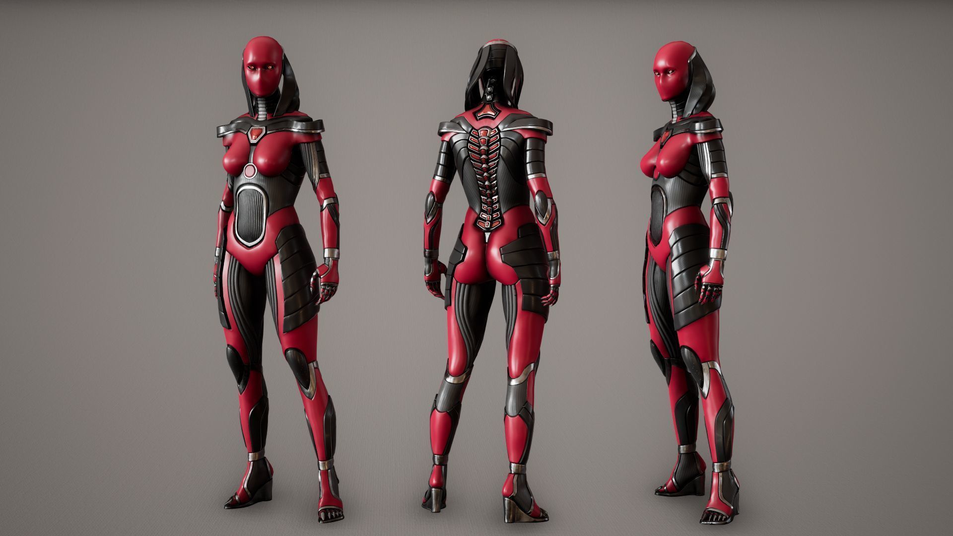 3D model Robot 7 VR / AR / low-poly rigged | CGTrader