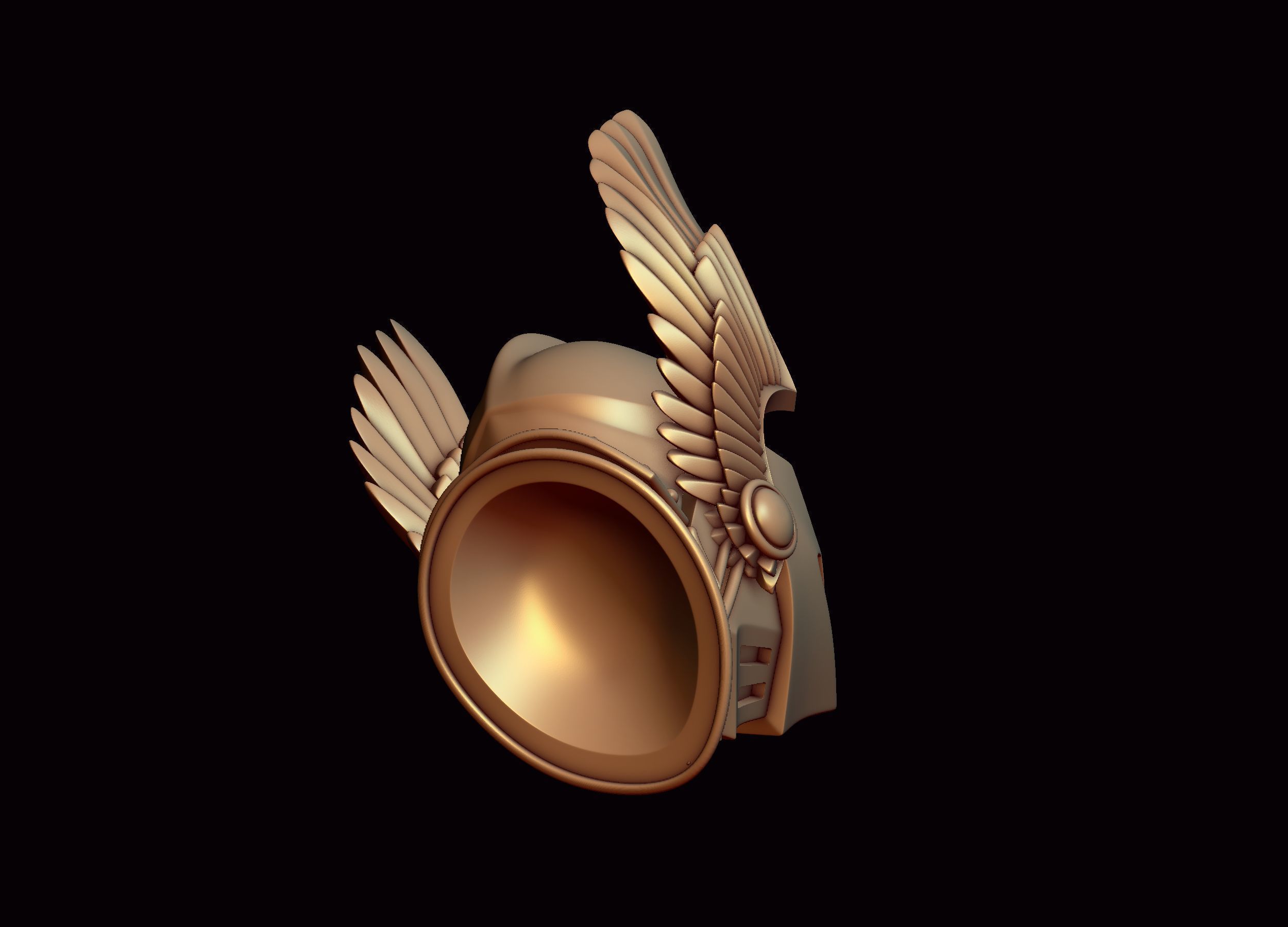 Knight Winged Helmet Bead 3D model 3D printable | CGTrader