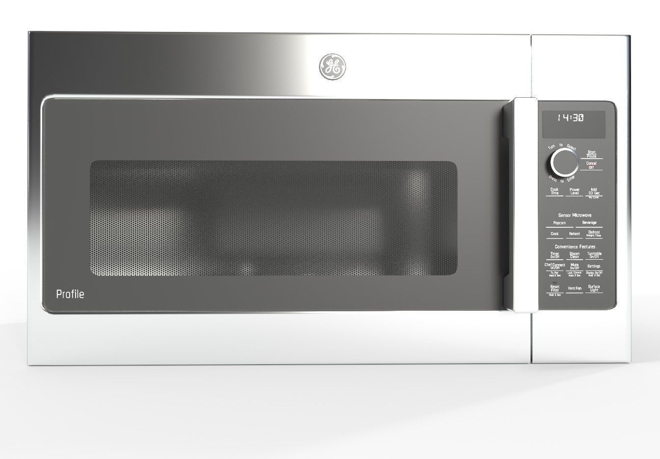 GE Profile Over-the-Range Sensor Microwave Oven 3d Model 3D model ...