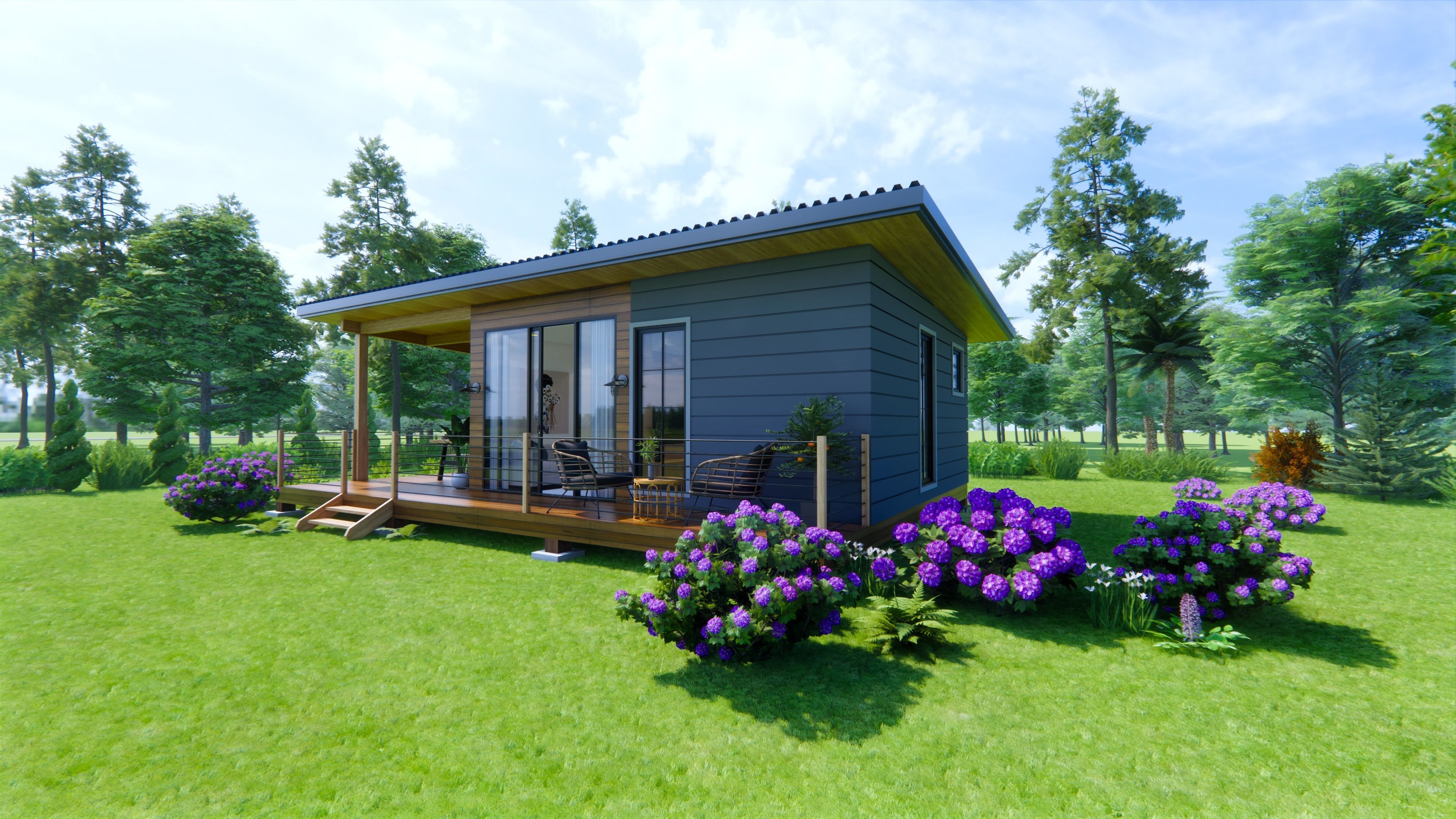 Tiny House 3d Model 3D model animated | CGTrader