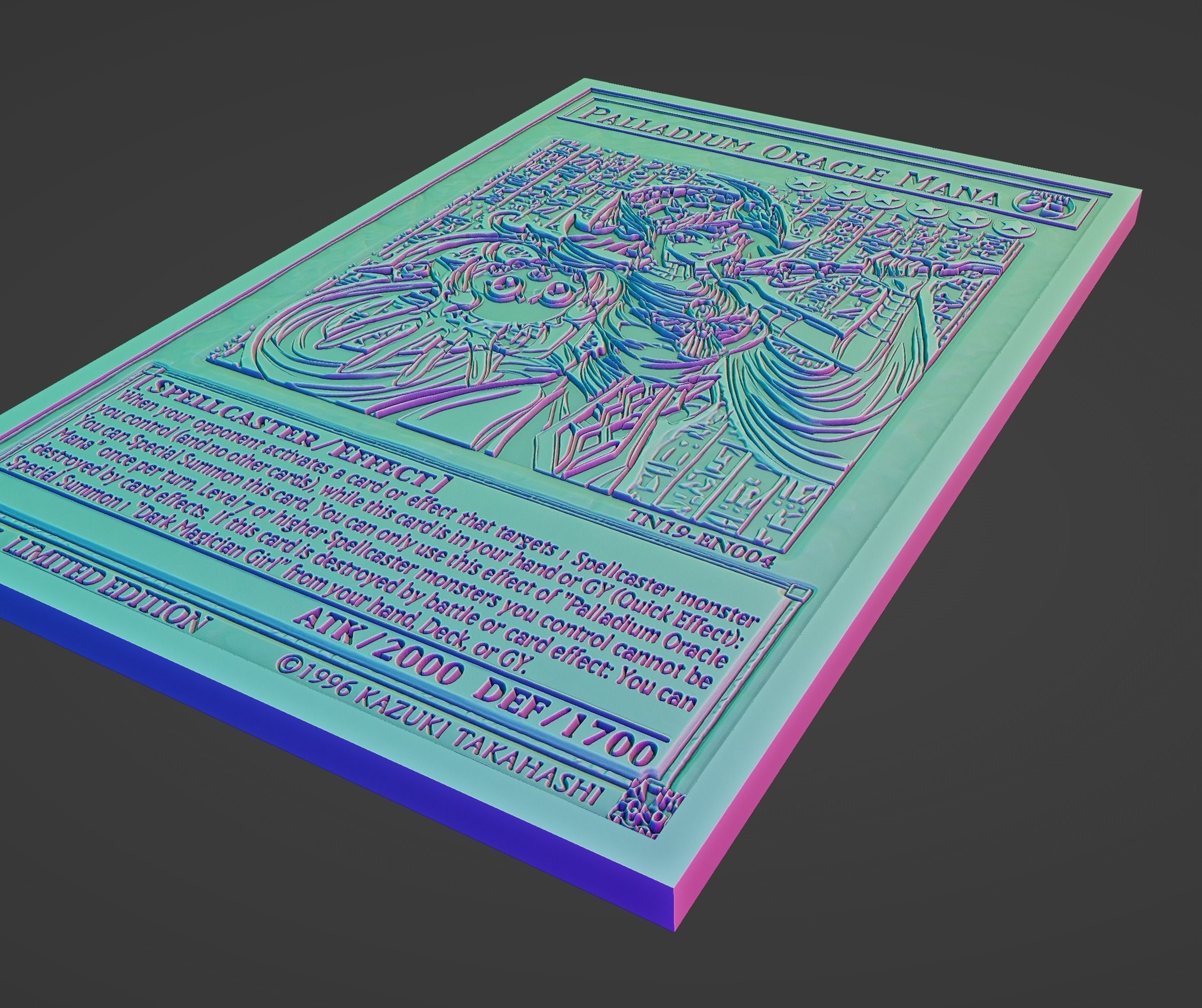 palladium oracle mana - yugioh 3D model 3D printable | CGTrader