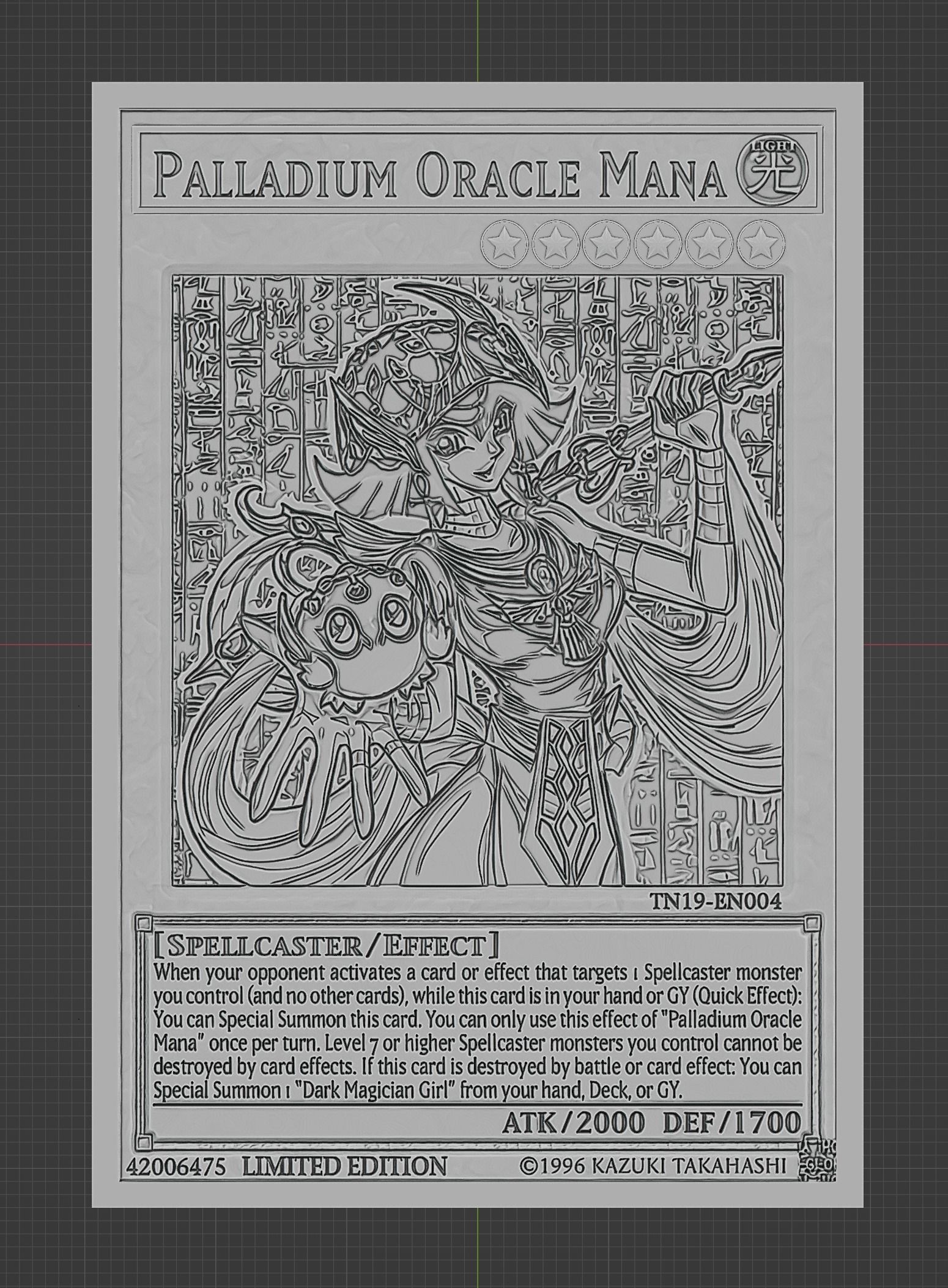 palladium oracle mana - yugioh 3D model 3D printable | CGTrader