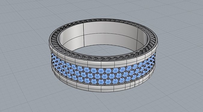 Jewelry Ring R772D162 3D model 3D printable | CGTrader