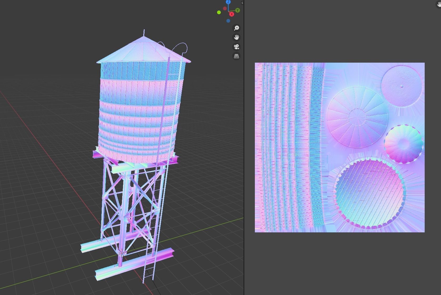 3D model Water tank rooftop game ready asset VR / AR / low-poly | CGTrader