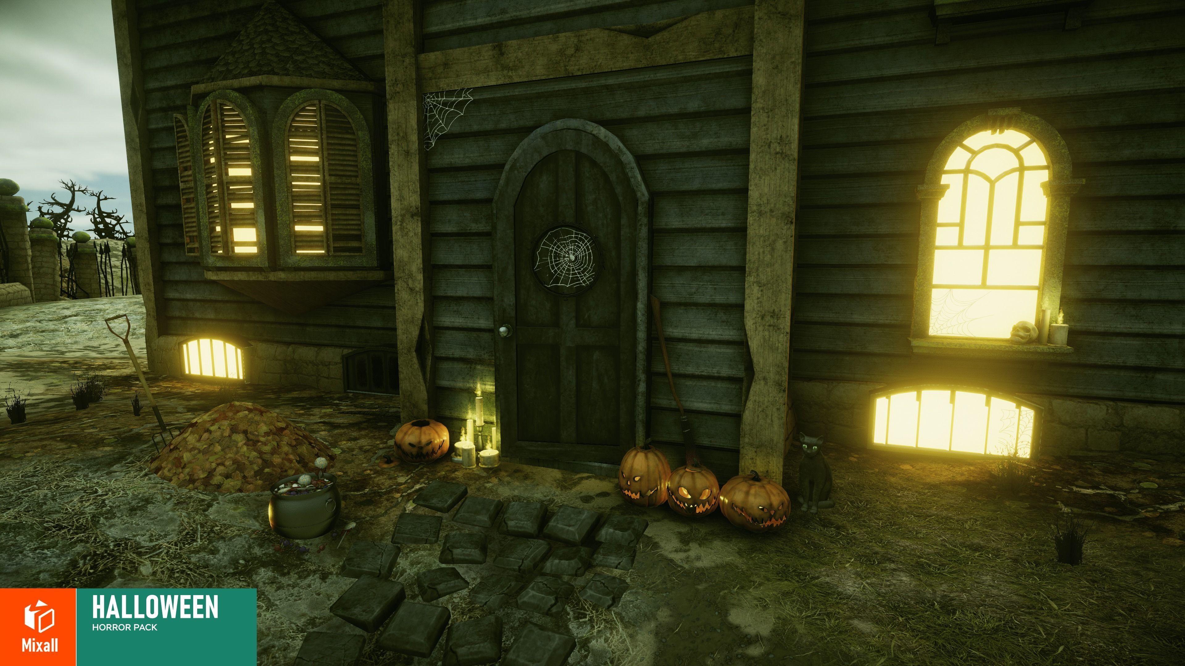 Halloween - horror pack 3D model animated | CGTrader