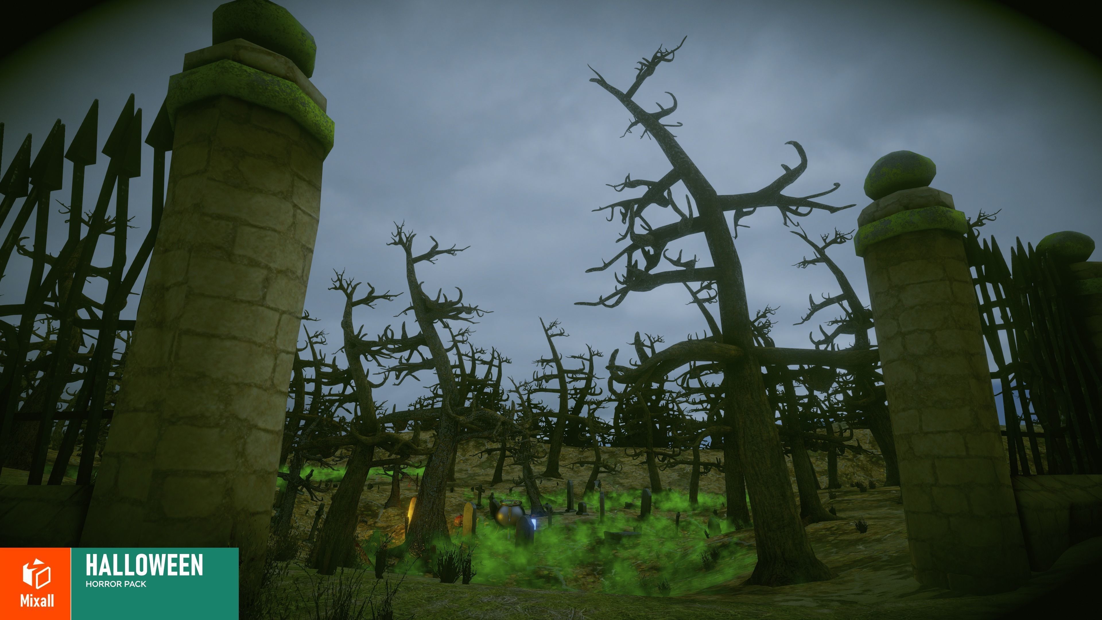 Halloween - horror pack 3D model animated | CGTrader