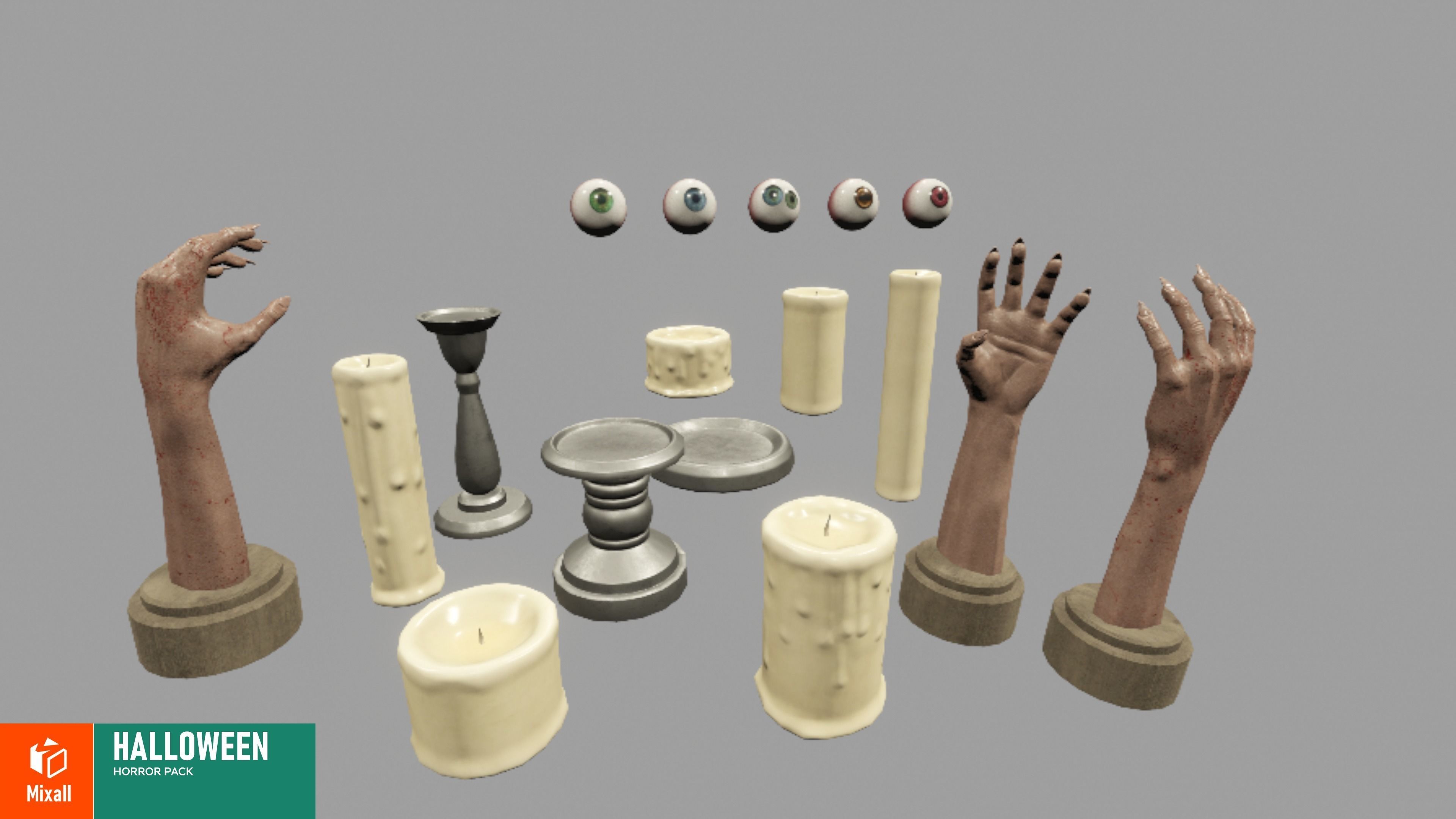 Halloween - horror pack 3D model animated | CGTrader