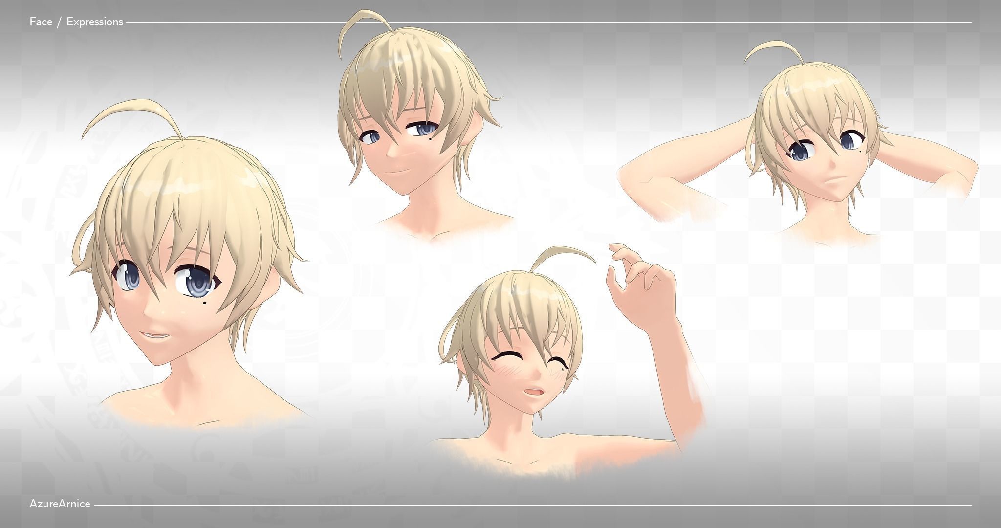 3D model Highschool DxD - Yuuto Kiba MMD Model DELUXE VR / AR / low ...