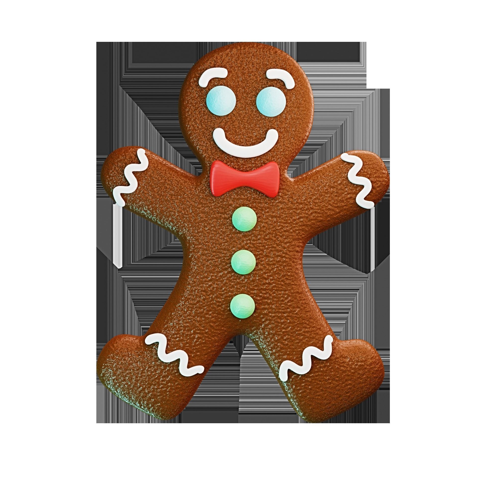 Gingerbread man blend 3D model | CGTrader