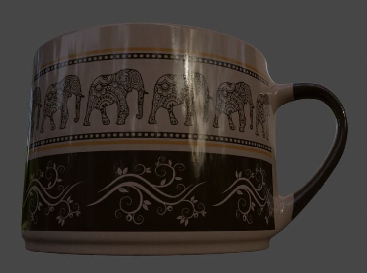 Designed Tea Cup 3D Model Subdivision Ready 3D model | CGTrader