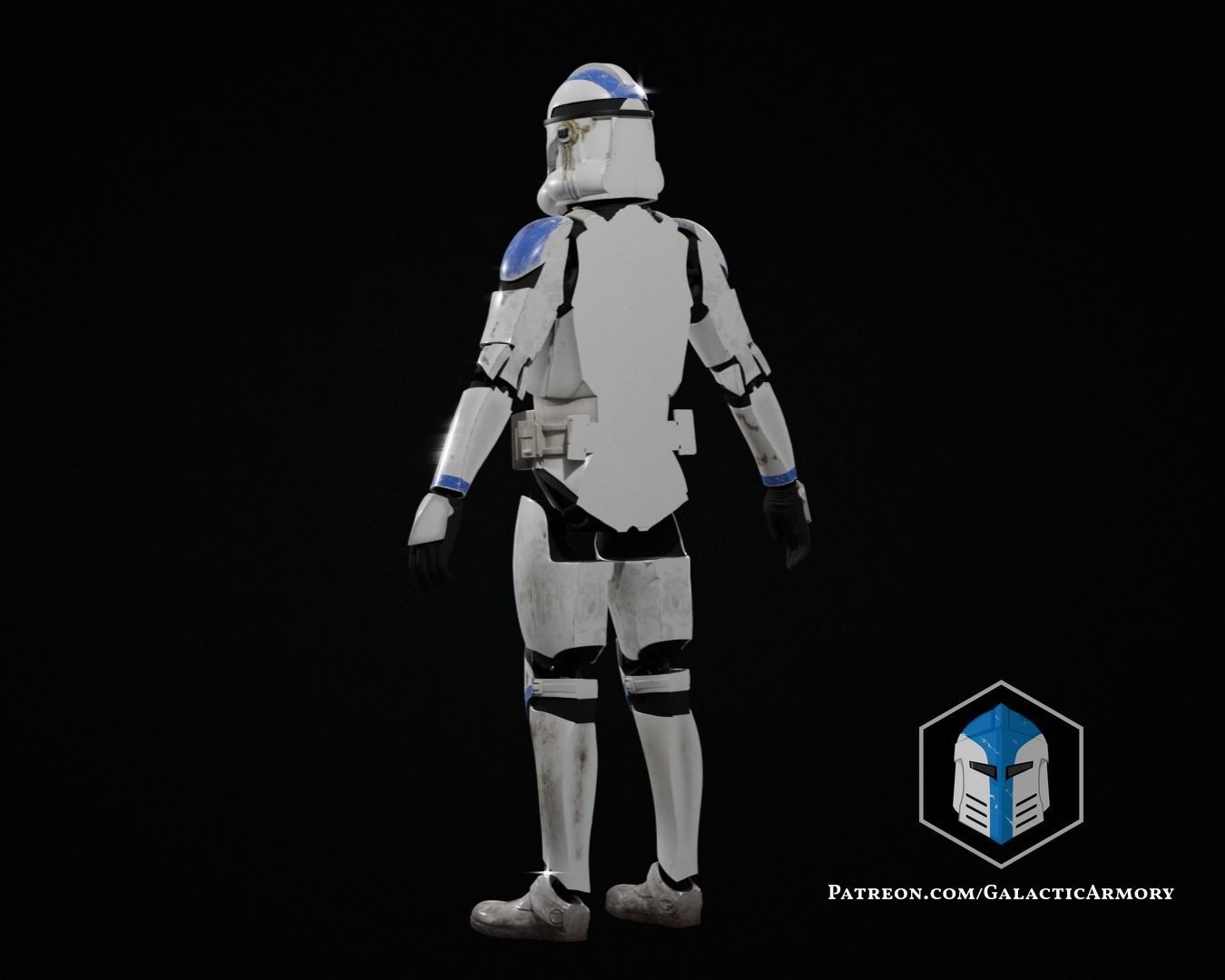 Print-In-Place Articulated Clone Trooper Figurine 3D model 3D printable ...